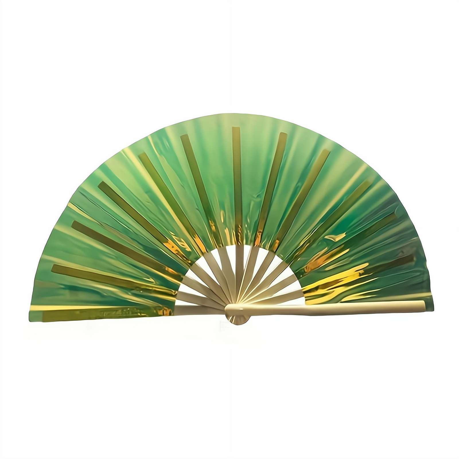 Colorful Laser Rave Hand Fan,Large Folding Hand Rave Fan for Festival ...