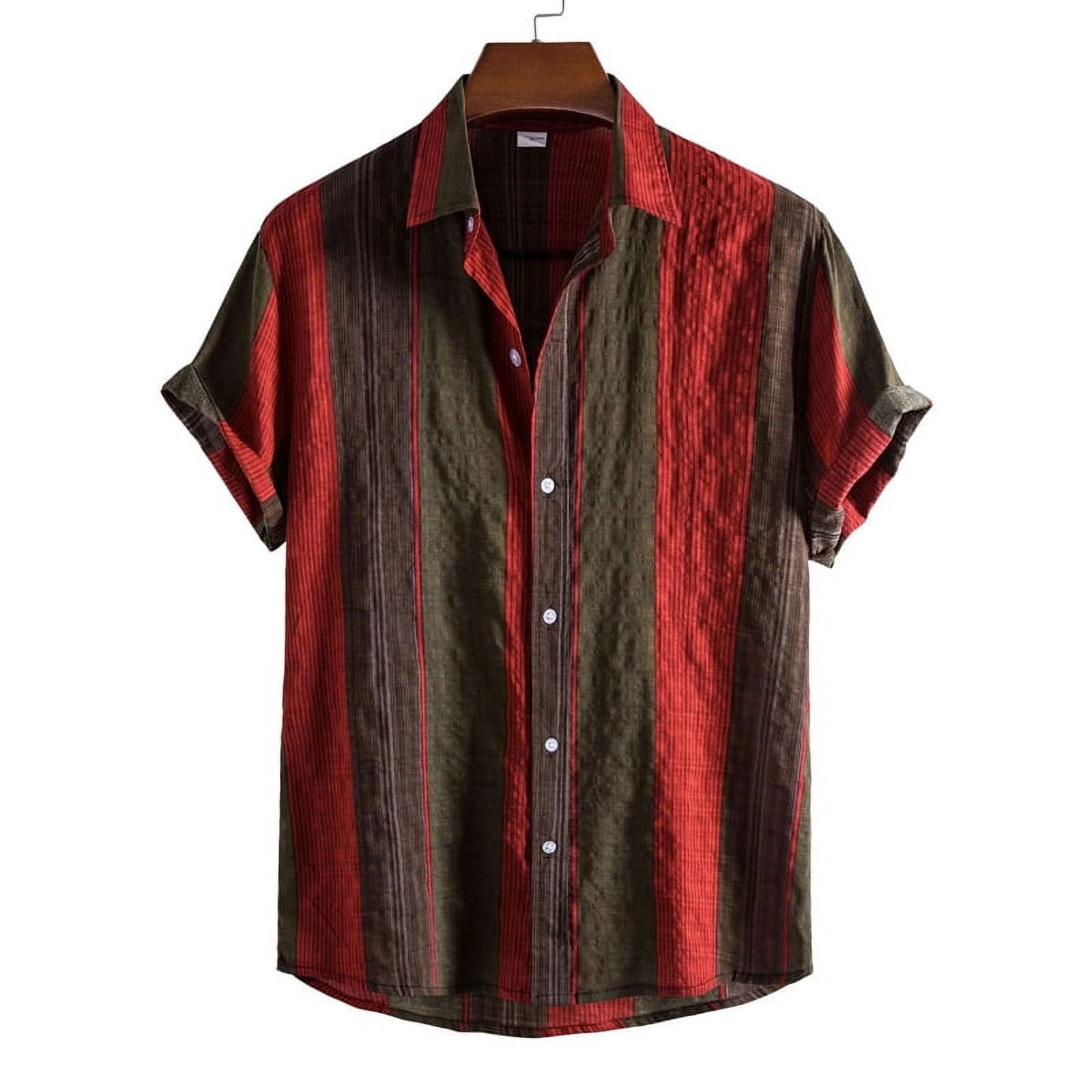 Colorful Leaf Flower Men Hawaiian Shirts Summer 3D Printed Fashion ...