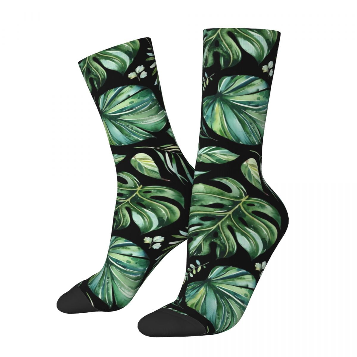 Colorful Leaf Socks Autumn Blue And Stockings Vintage Ladies Quality ...