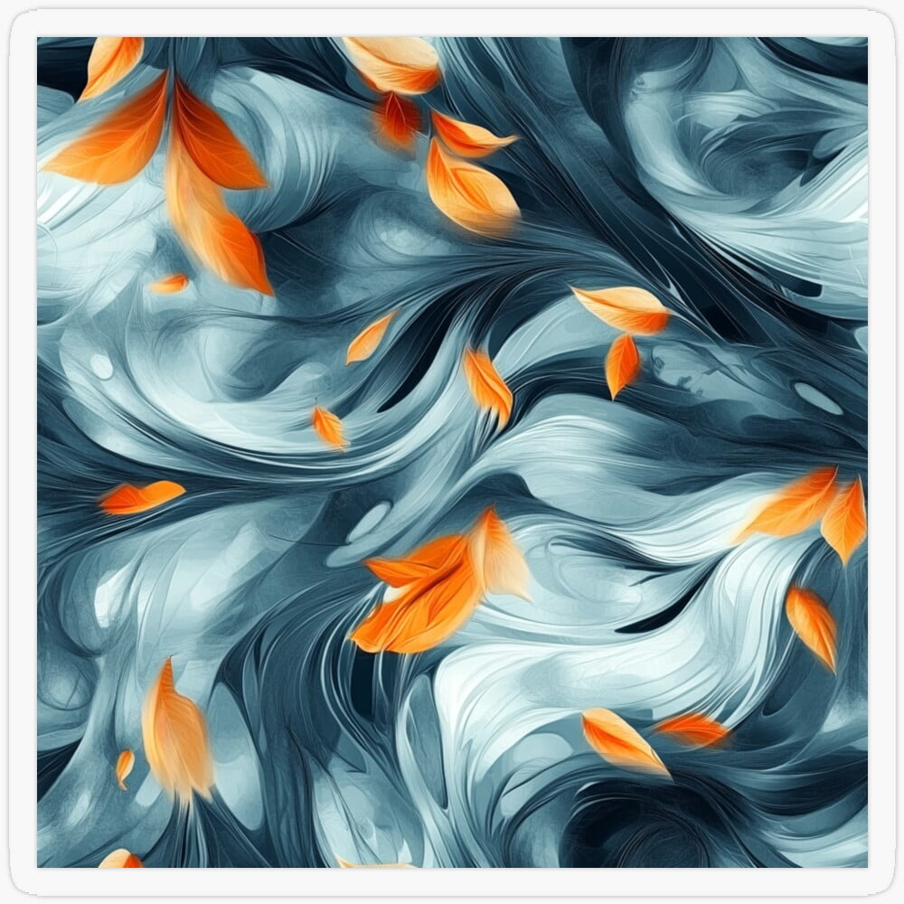 Colorful Leaf Swirl Sticker Kir-695 - Walmart.com