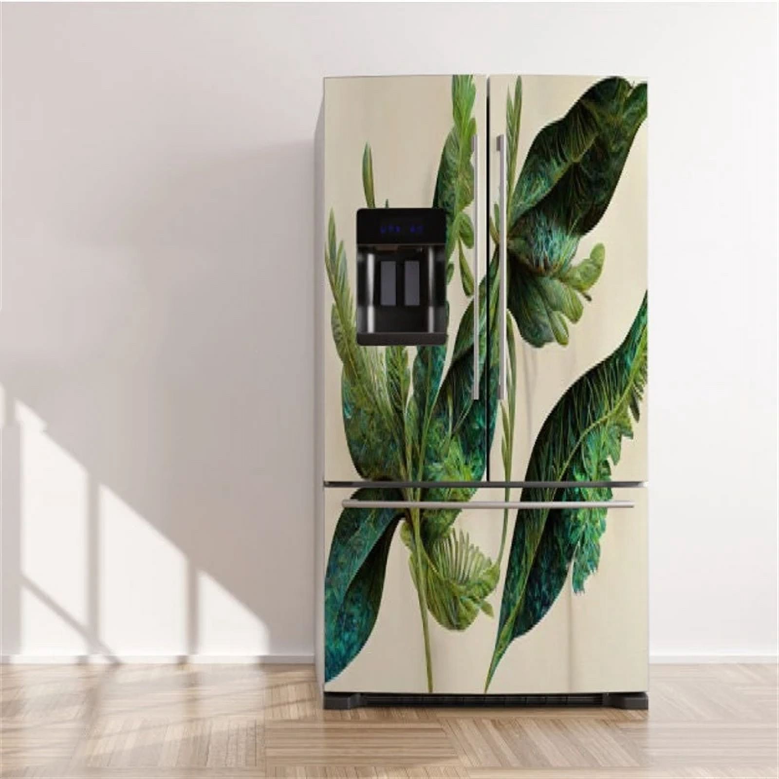 Colorful Leaves Refrigerator Wallpaper Decal Autumn Fallen Leaf Fridge ...