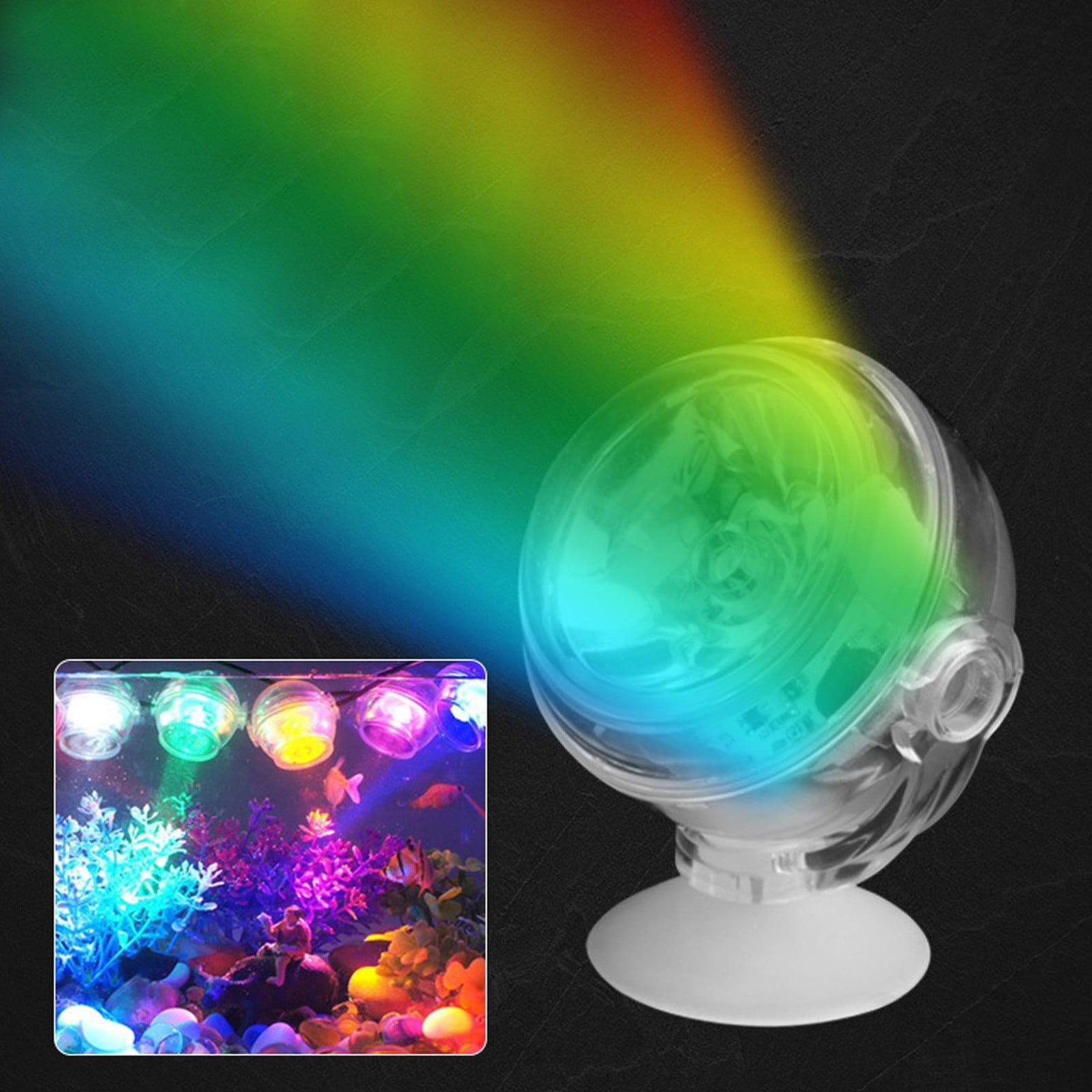 Colorful Led Aquarium Fish Tank Spotlight Diving Spotlight Lighting ...