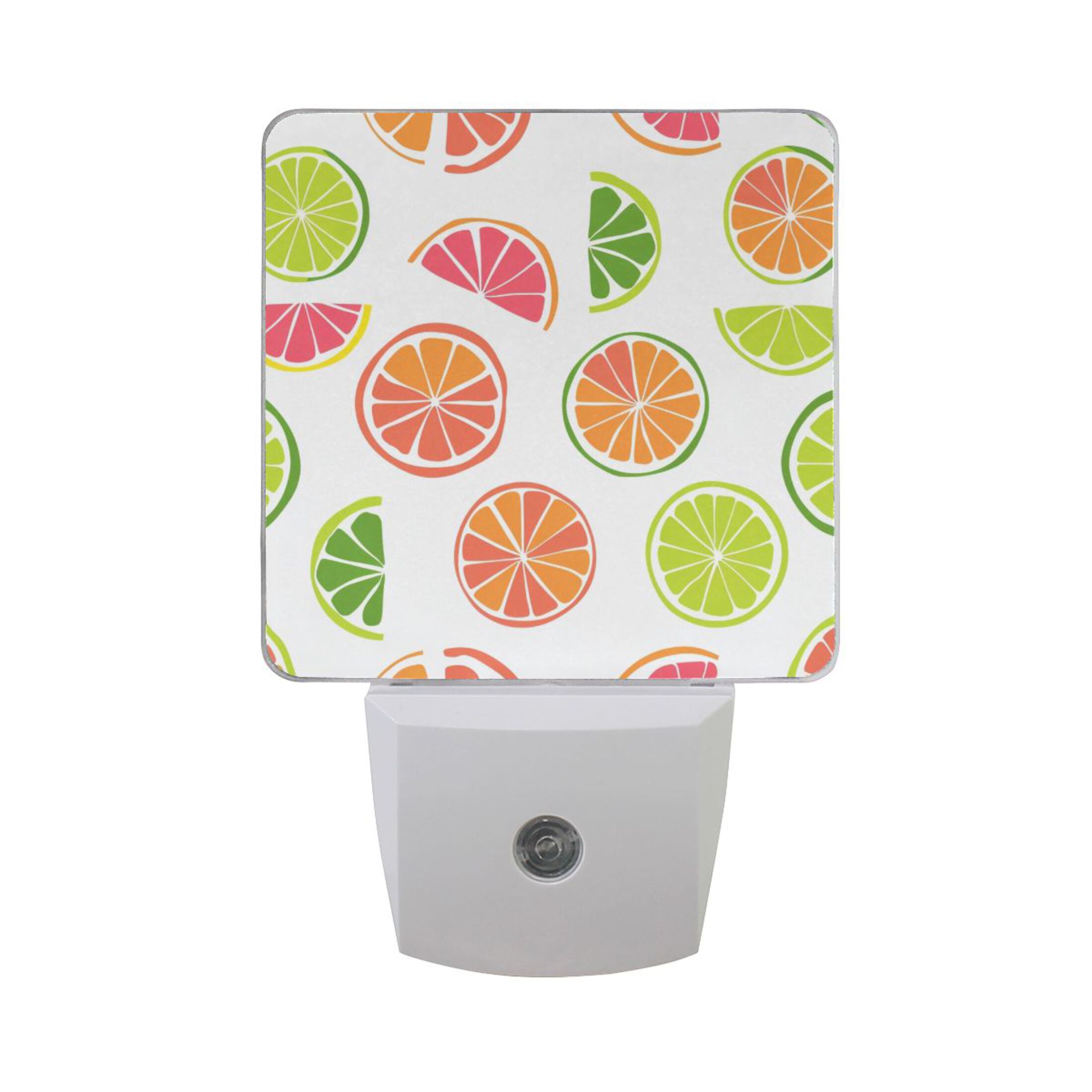 Colorful Lemon Slice LED Night Light Dusk to Dawn Sensor 2 Pack Plug-in ...