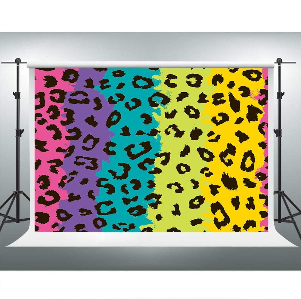 Colorful Leopard Print Backdrop Wild Animal Cheetah Spots Photography ...