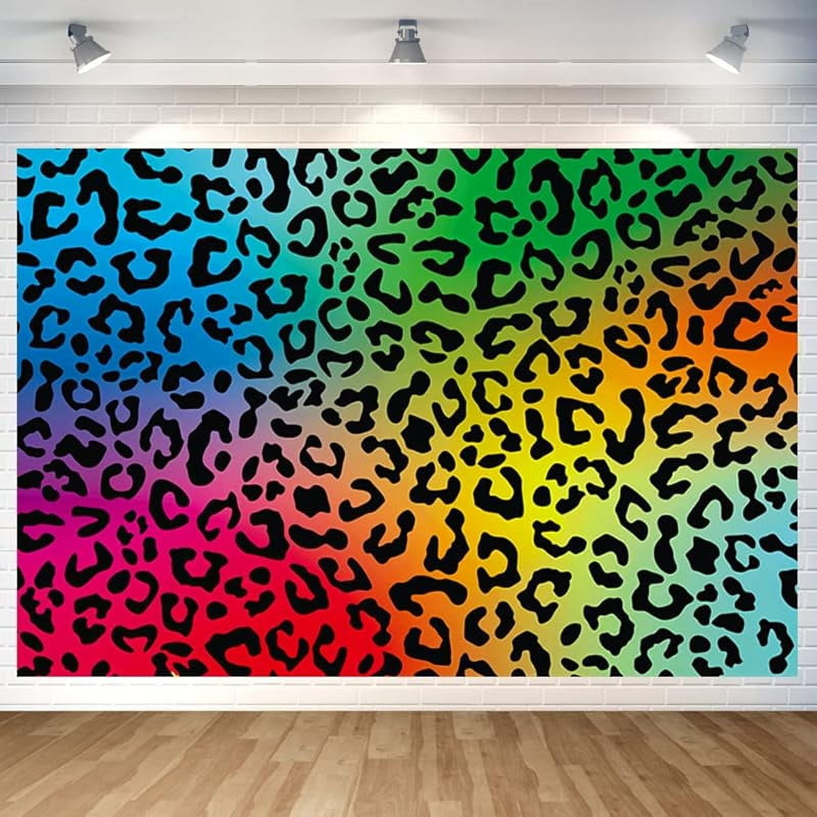 Colorful Leopard Print Backdrop Wild Animal Cheetah Spots Photography ...