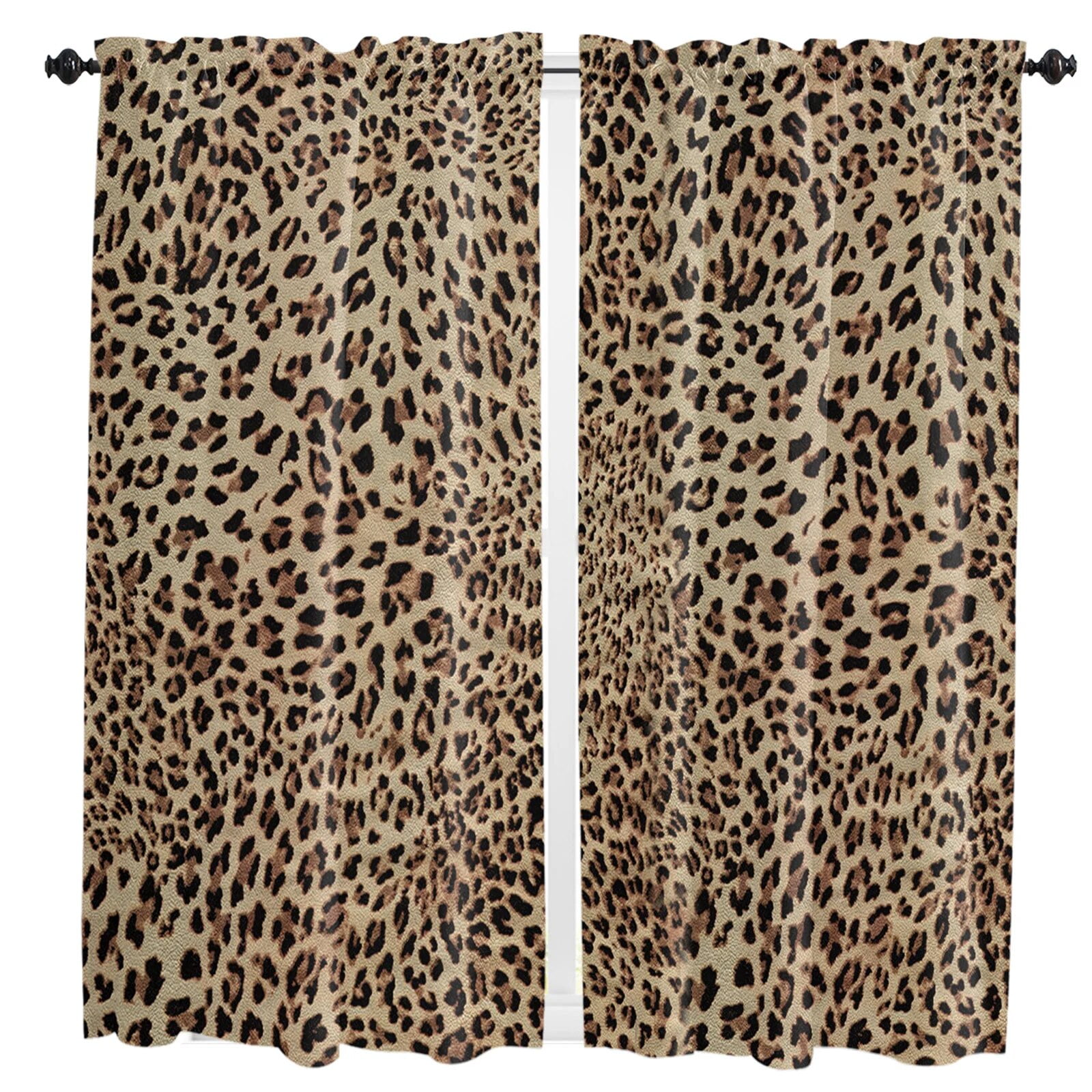 Colorful Leopard Print Curtains For Living Room Bedroom Window ...
