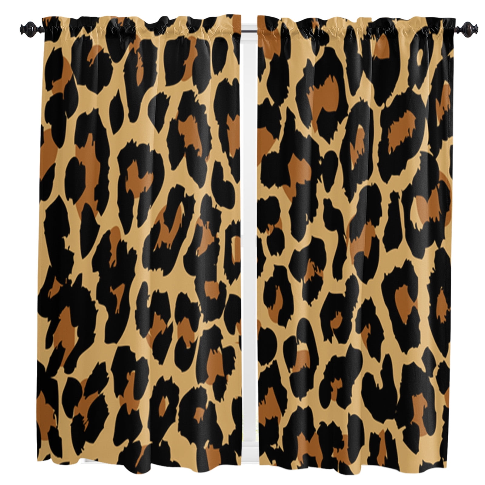 Colorful Leopard Print Curtains For Living Room Bedroom Window ...