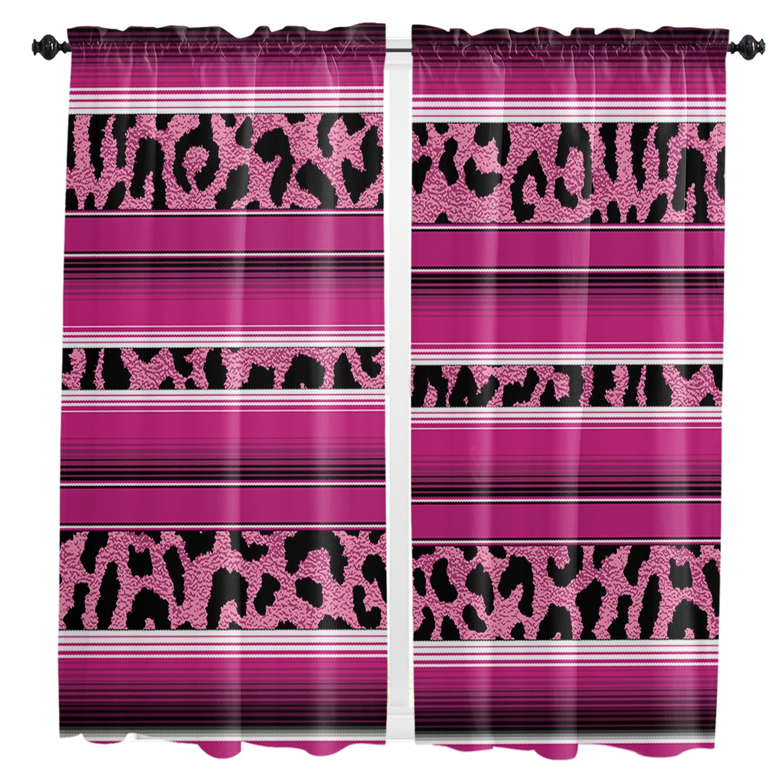 Colorful Leopard Print Curtains For Living Room Bedroom Window ...