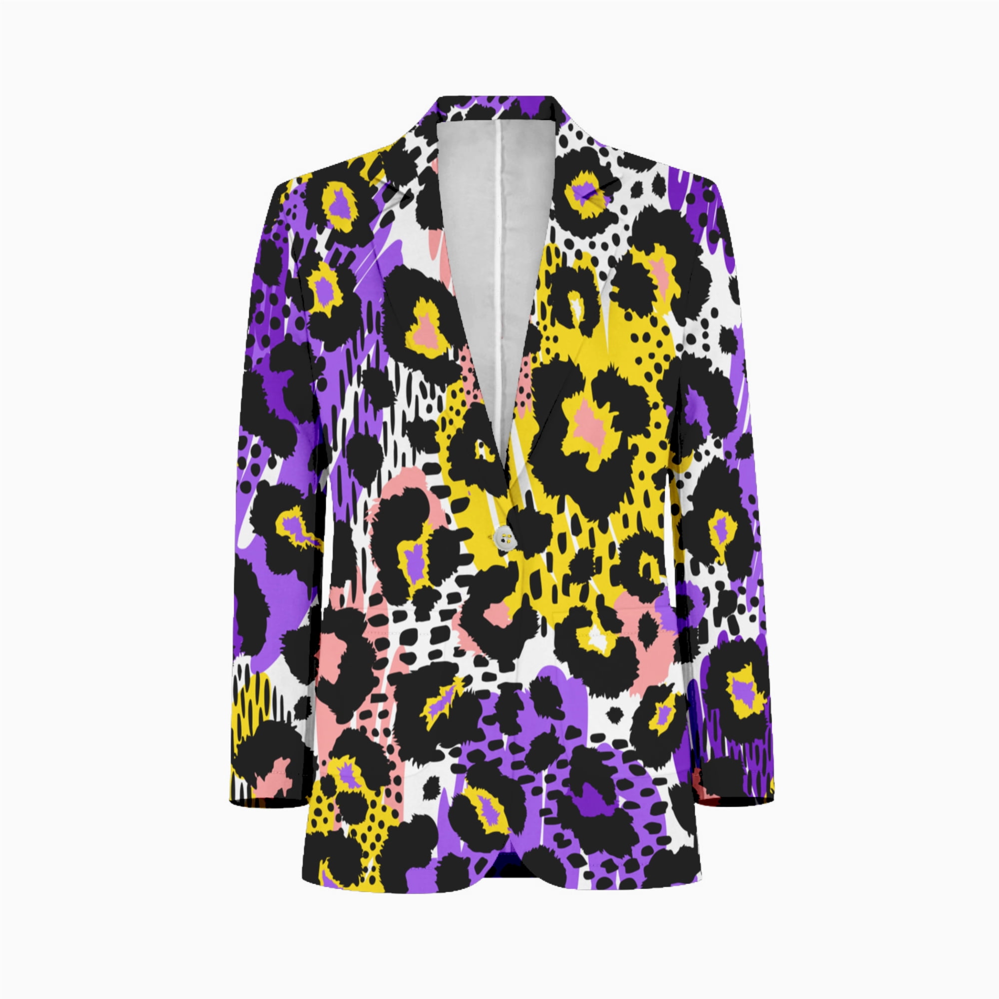 Colorful Leopard Print Customized Men's Suits full man Shawl Collar ...