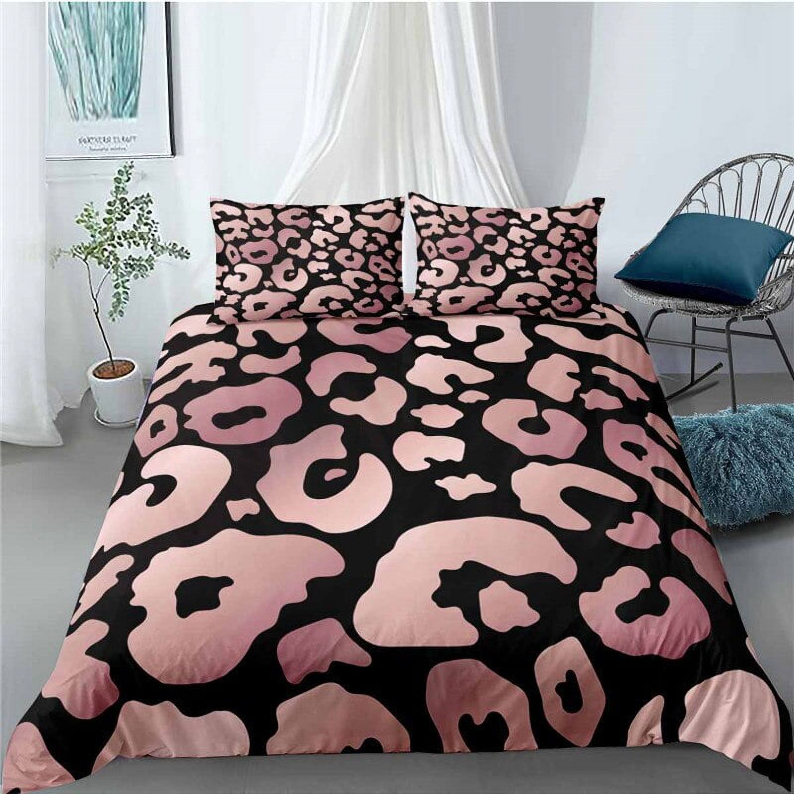 Colorful Leopard Print Duvet Cover Twin Size Safari Cheetah Print ...