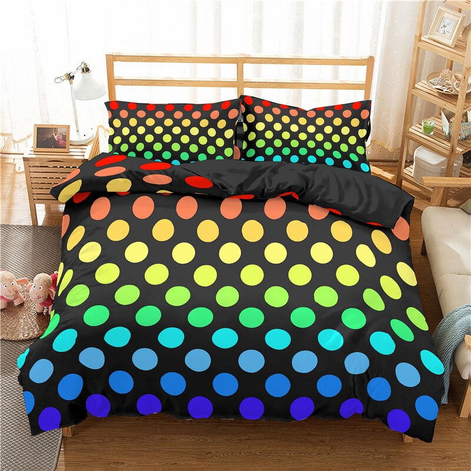 Colorful Leopard Print Duvet Cover Twin Size Safari Cheetah Print