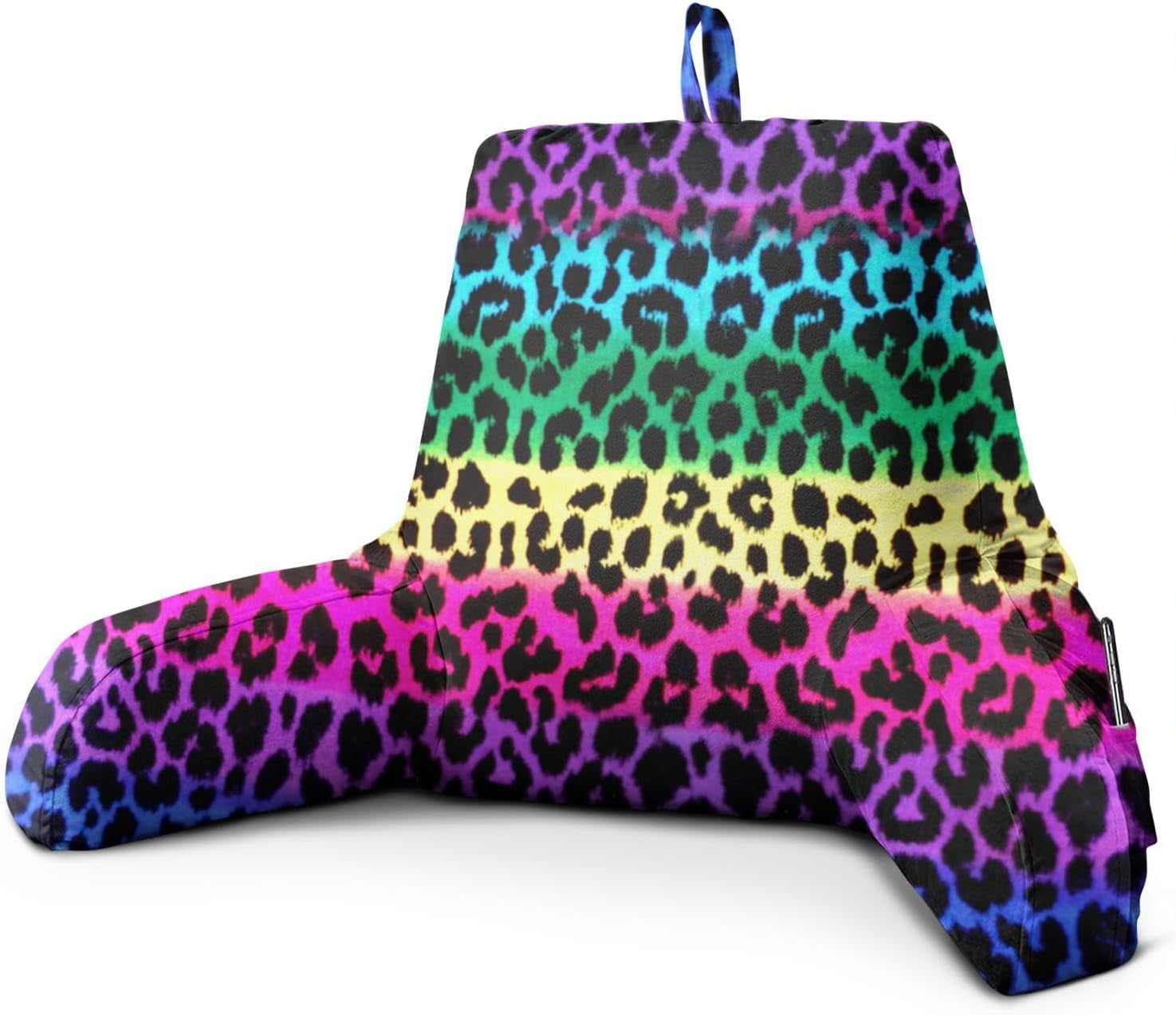 Colorful Leopard Reading Pillow, Backrest Pillows for Sitting in Bed ...