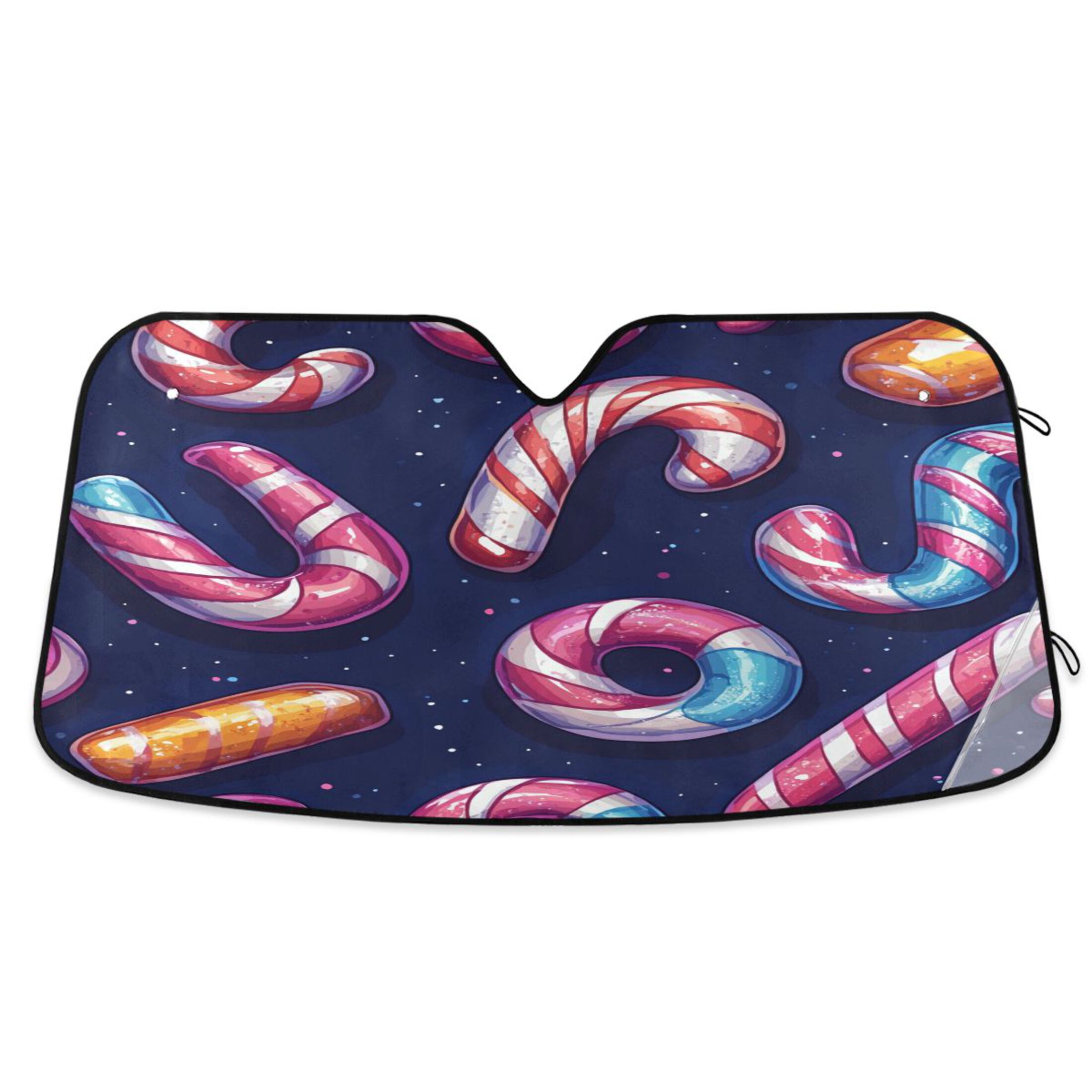 Colorful Letter Candy Windshield Sun Shade Automobile Visor Accordion ...