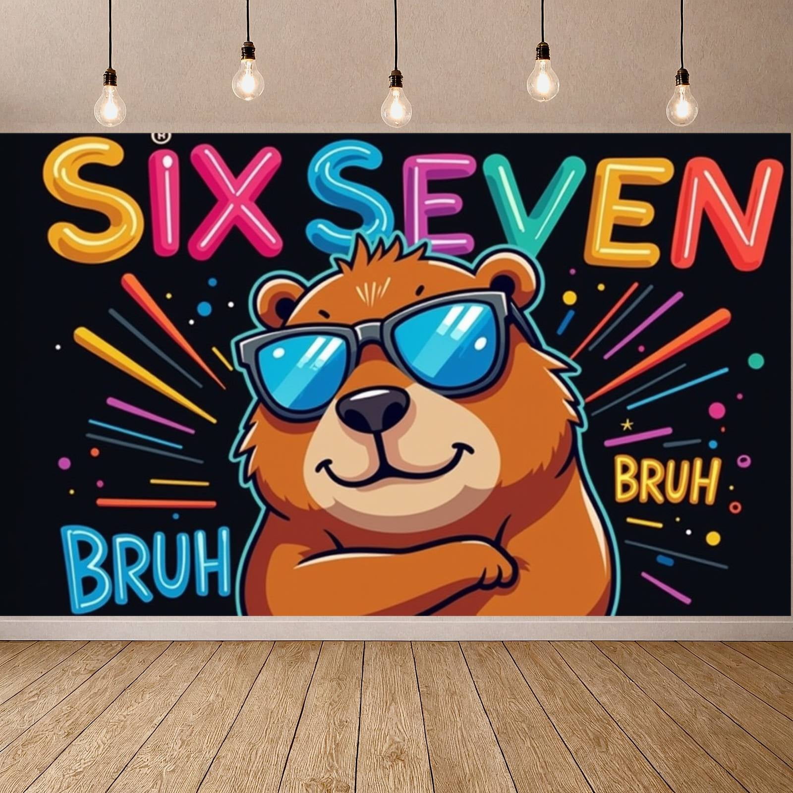 Colorful Letters Animal Party Banner Cartoon Colorful Display Vibrant ...