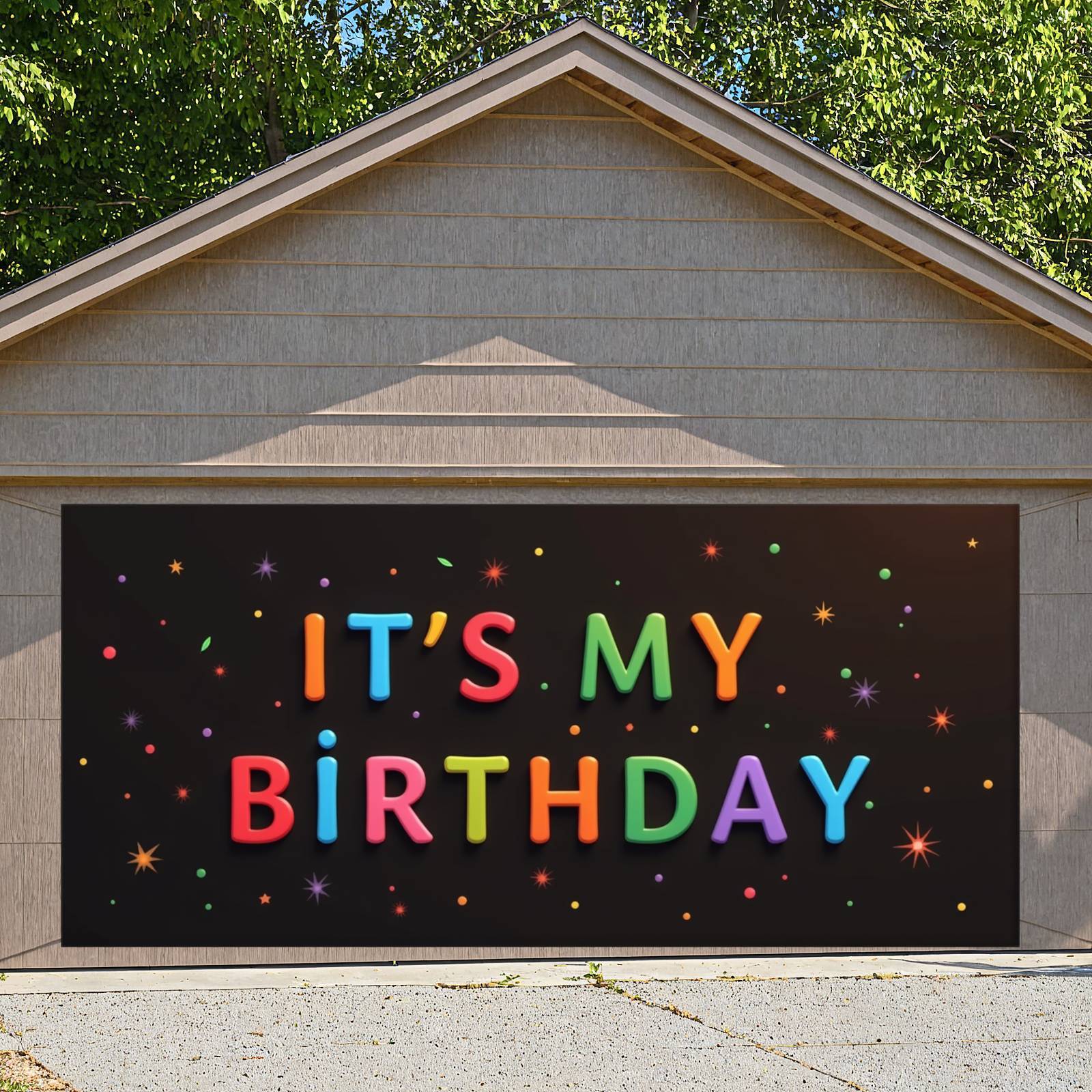 Colorful Letters Birthday Banner Star Decorations Celebration Display ...