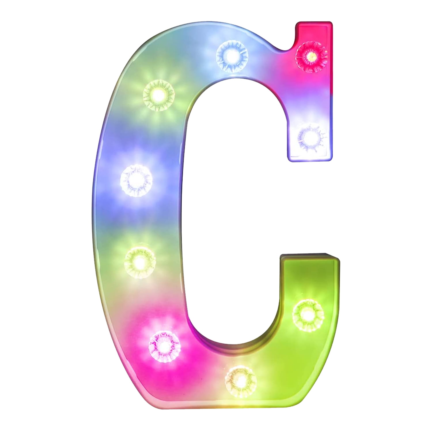 Colorful Light Up Numbers ,Color Changing LED Marquee Number Lights ...