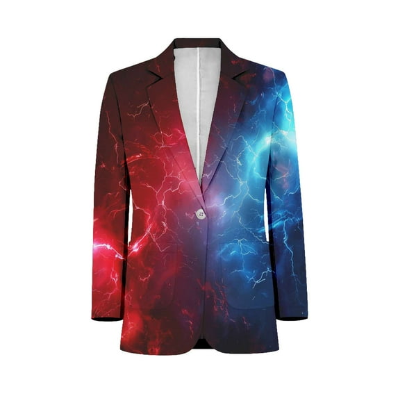 Colorful Lightning Mens Suits Shawl Collar Slim Fit Suit Mens Groom ...