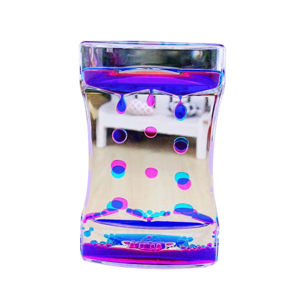 Colorful Liquid Timer Anxiety Relief Toys Liquid Motion Timer Bubble ...