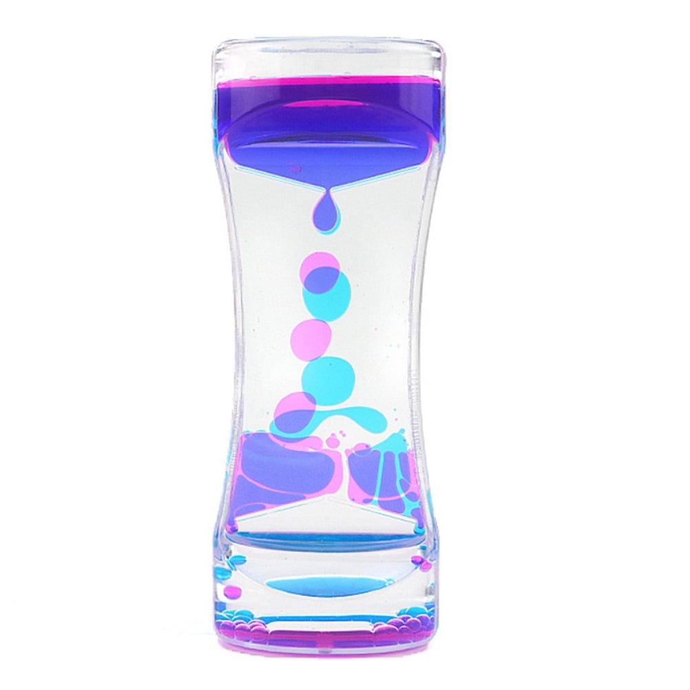 Colorful Liquid Timer Anxiety Relief Toys Liquid Motion Timer Bubble ...