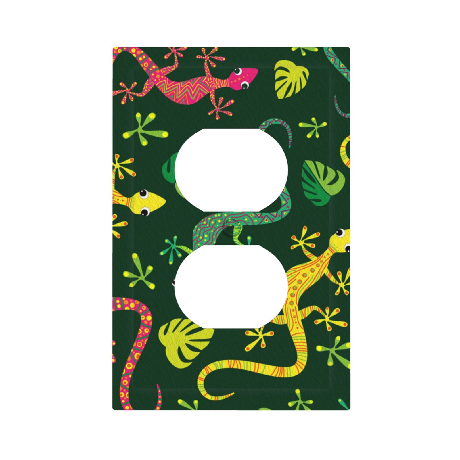 Colorful Lizard Gecko Native Light Switch Cover Decorator Duplex Wall ...