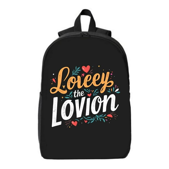 Colorful " Loeey the Lovion " Design Laptop Backpack for College & Travel - Fits 15" Laptop ...