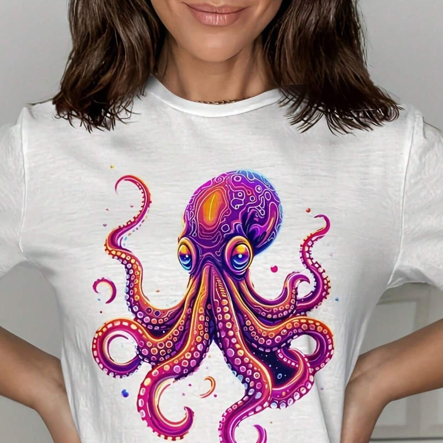 Colorful Lollipop Graphic T1EE, Fun Uni Cotton S1Hirt, Creat ...