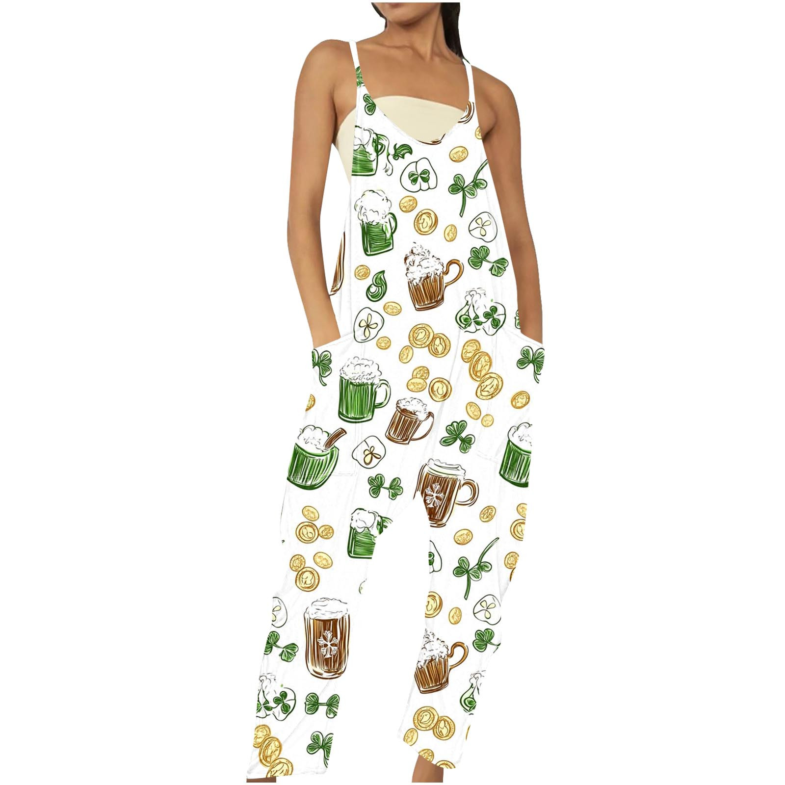Colorful Loose Fit Pants for Women Summer Fall Happy Gift St Patricks ...