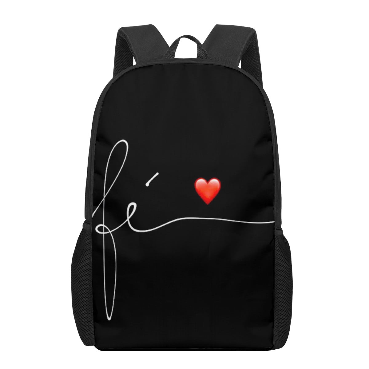 Colorful Love Heart Art Printed Bags Teenager Casual Backpack Daily ...
