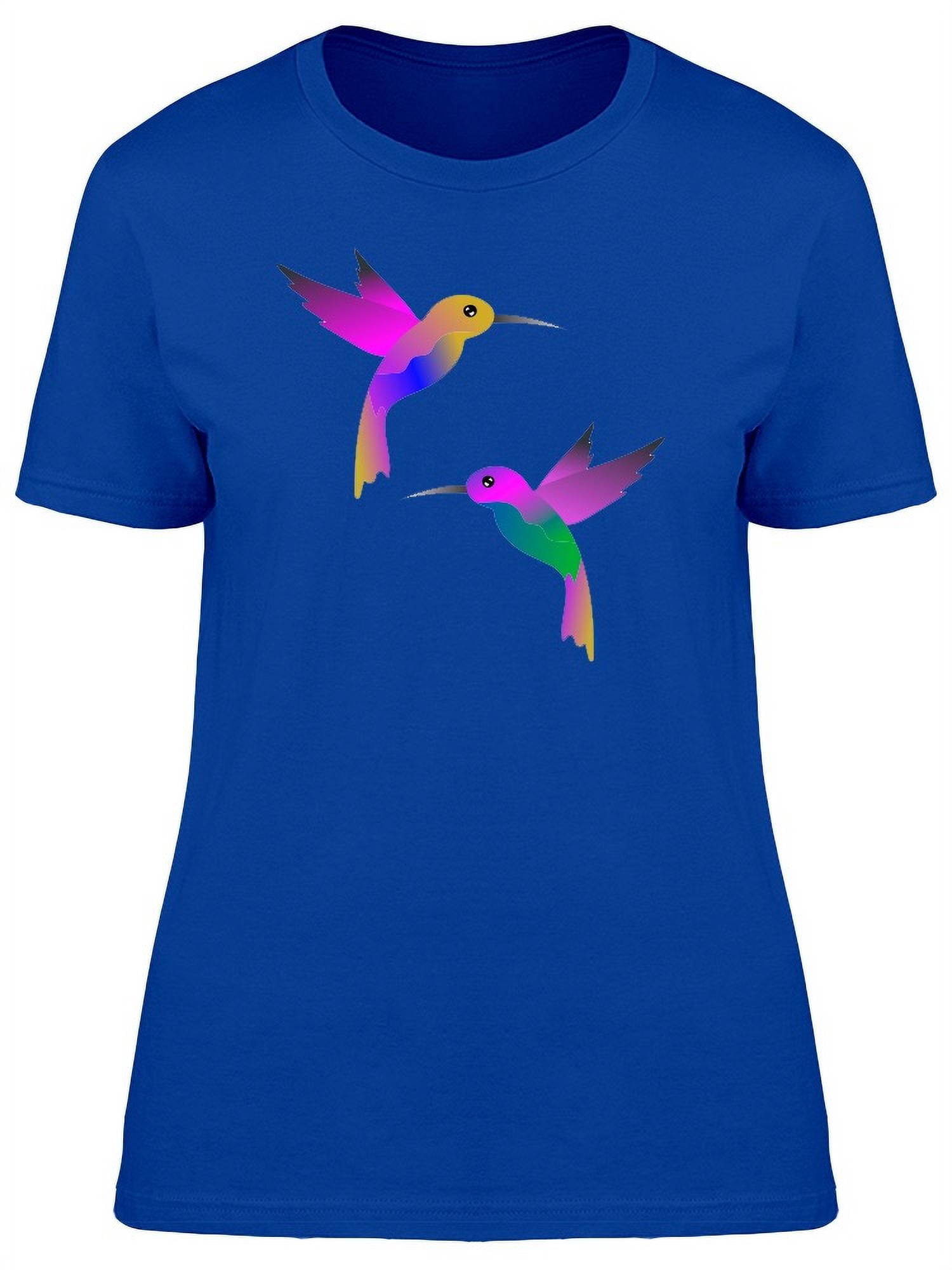 Colorful Love Hummingbirds T-Shirt Women -Image by Shutterstock, Female ...