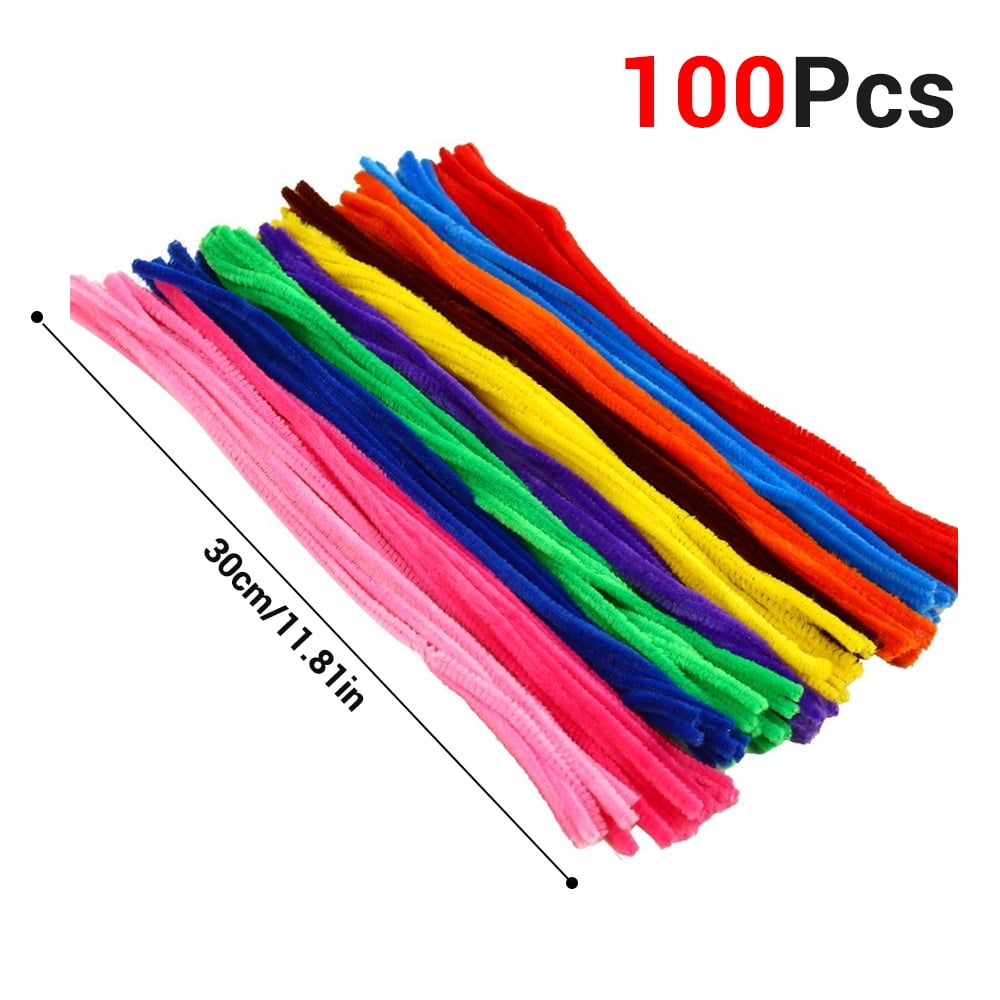 Colorful Macaron Pipe Cleaners Craft Set Dense DIY Art Supplies Kids ...