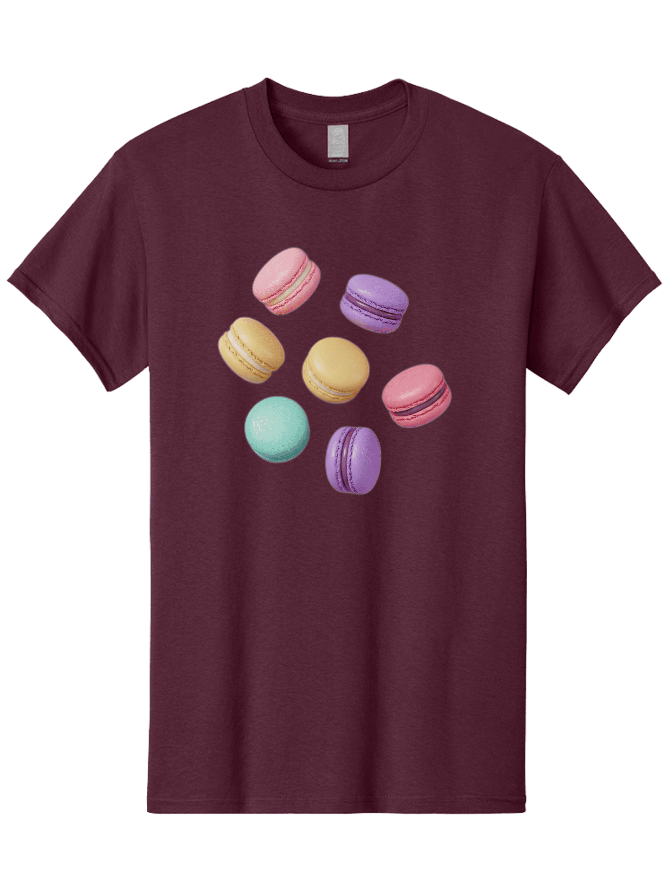 Colorful-Macarons-1 Mens Graphic Tee, 100% Cotton, Casual Summer Wear ...