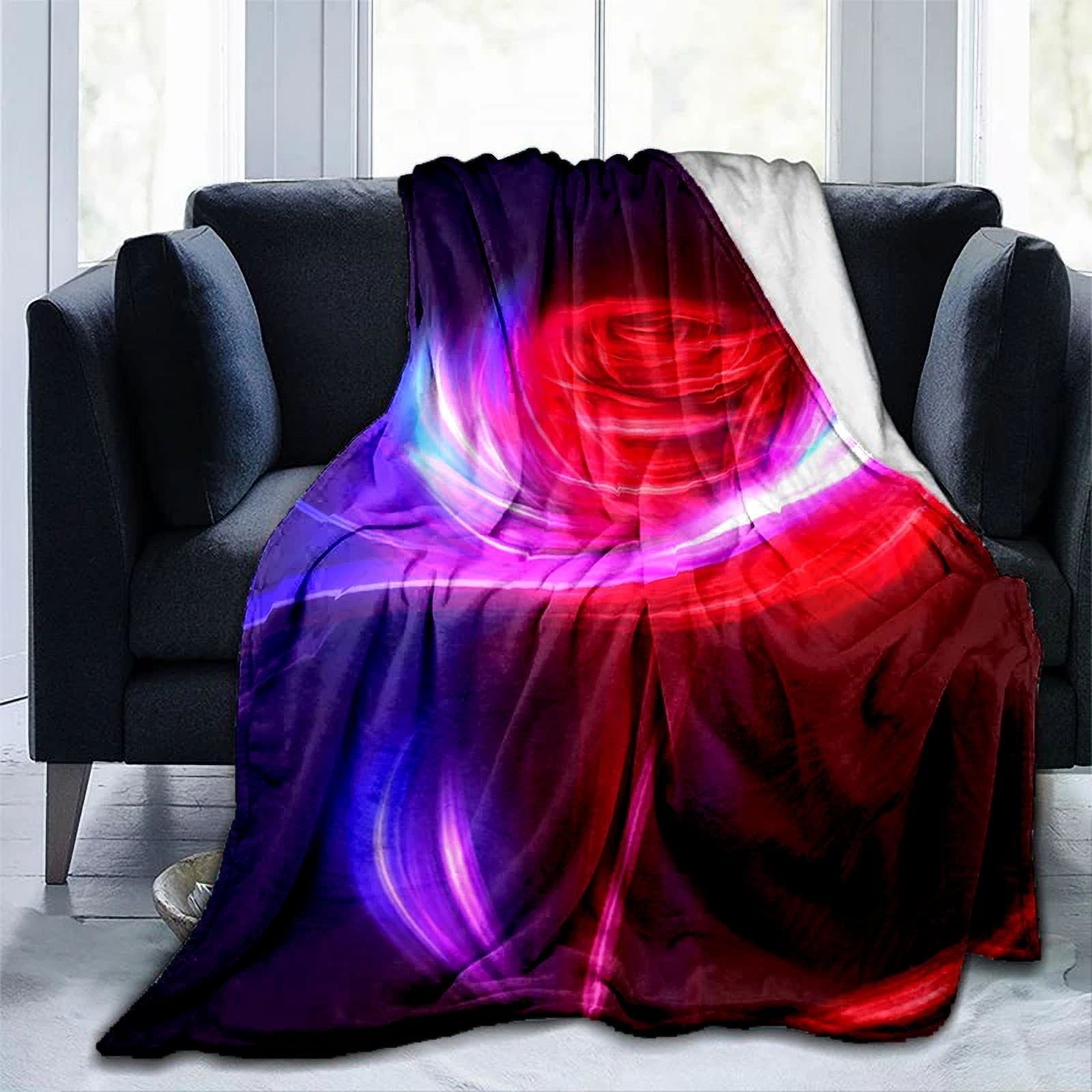 Colorful Magical Fantasy Abstract Art Pattern Flannel Throw Blanket ...