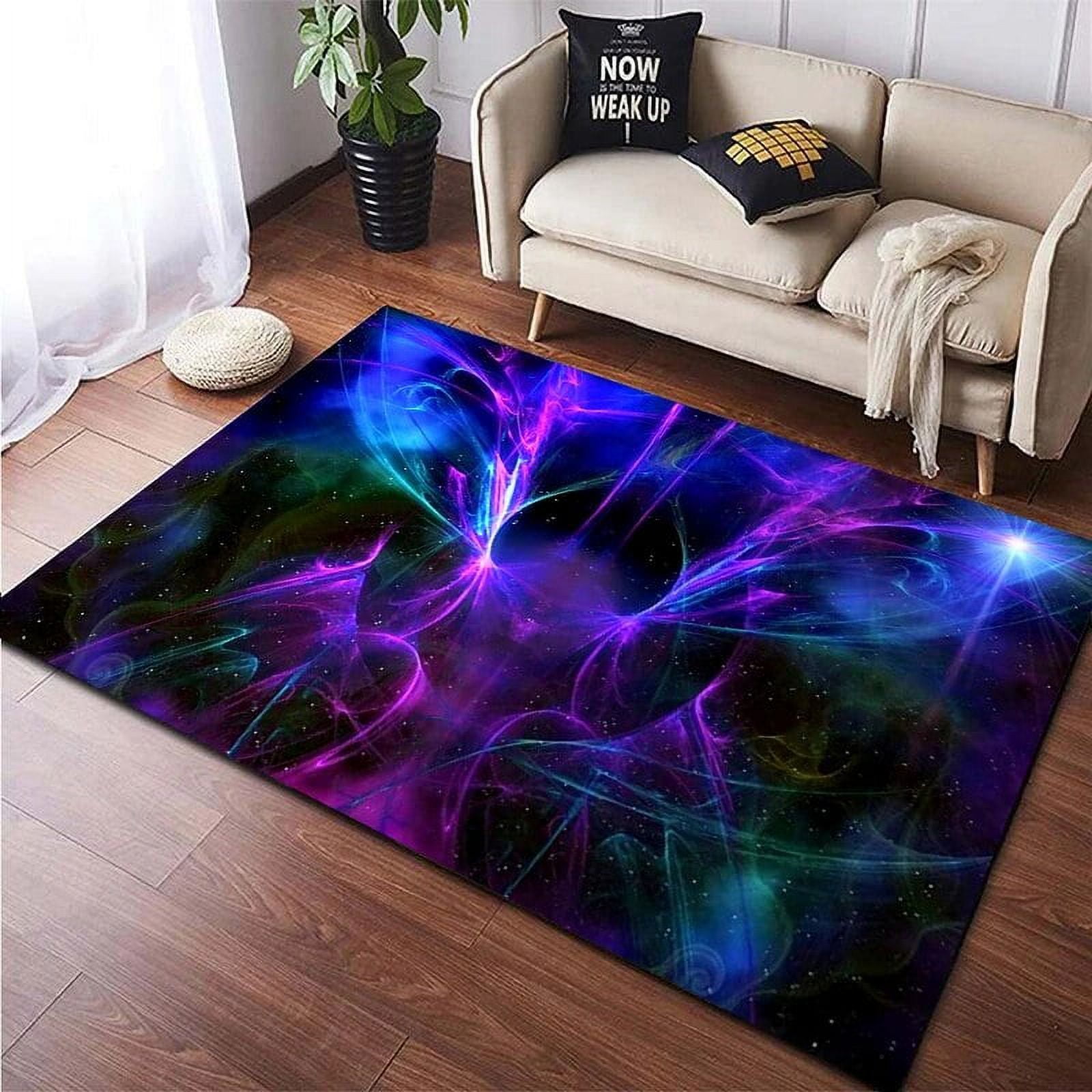 Colorful Magical Fantasy Abstract Art Printed Carpet for Living ...