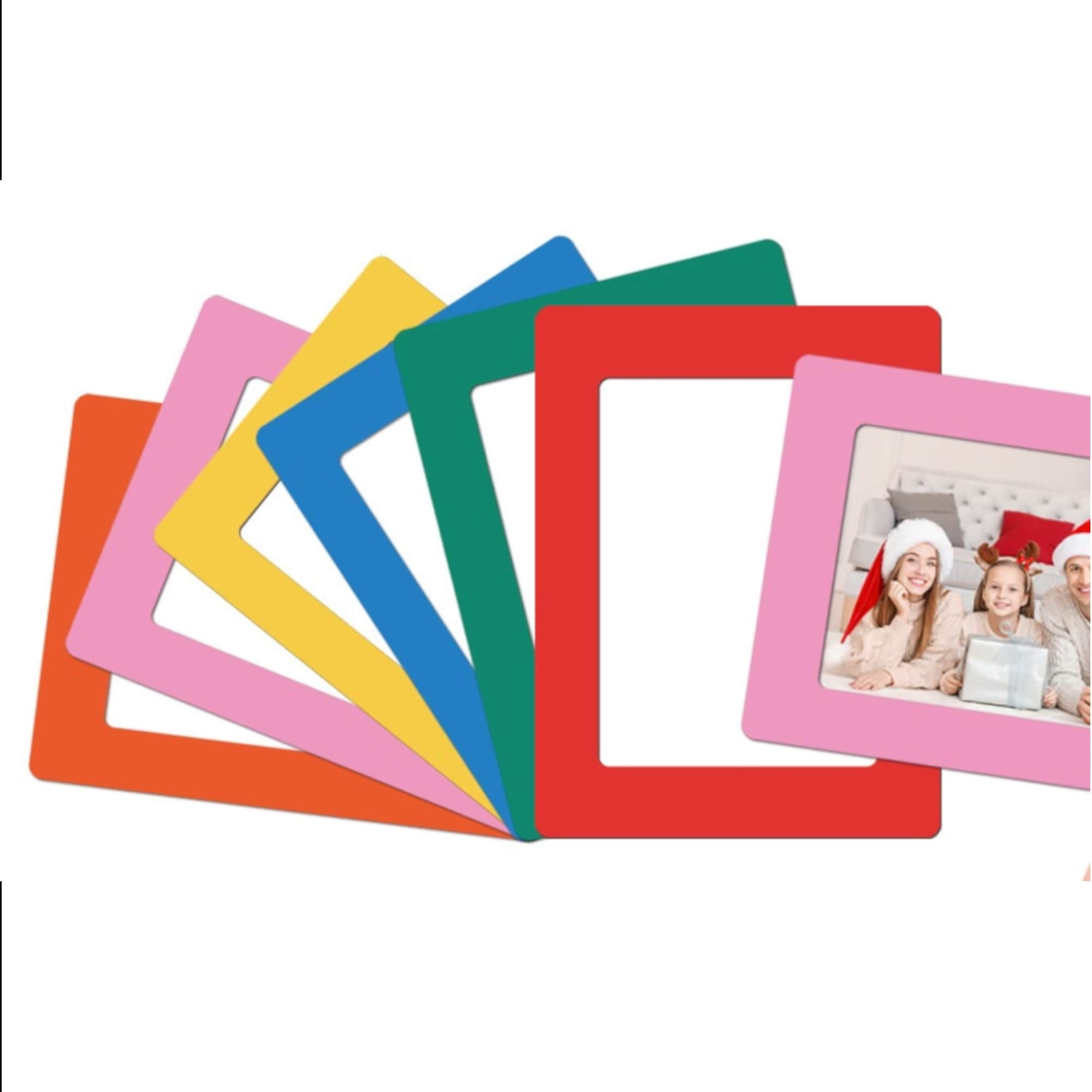 Colorful Magnetic Photo Frame, Attachable To The Refrigerator, 6 Pieces ...