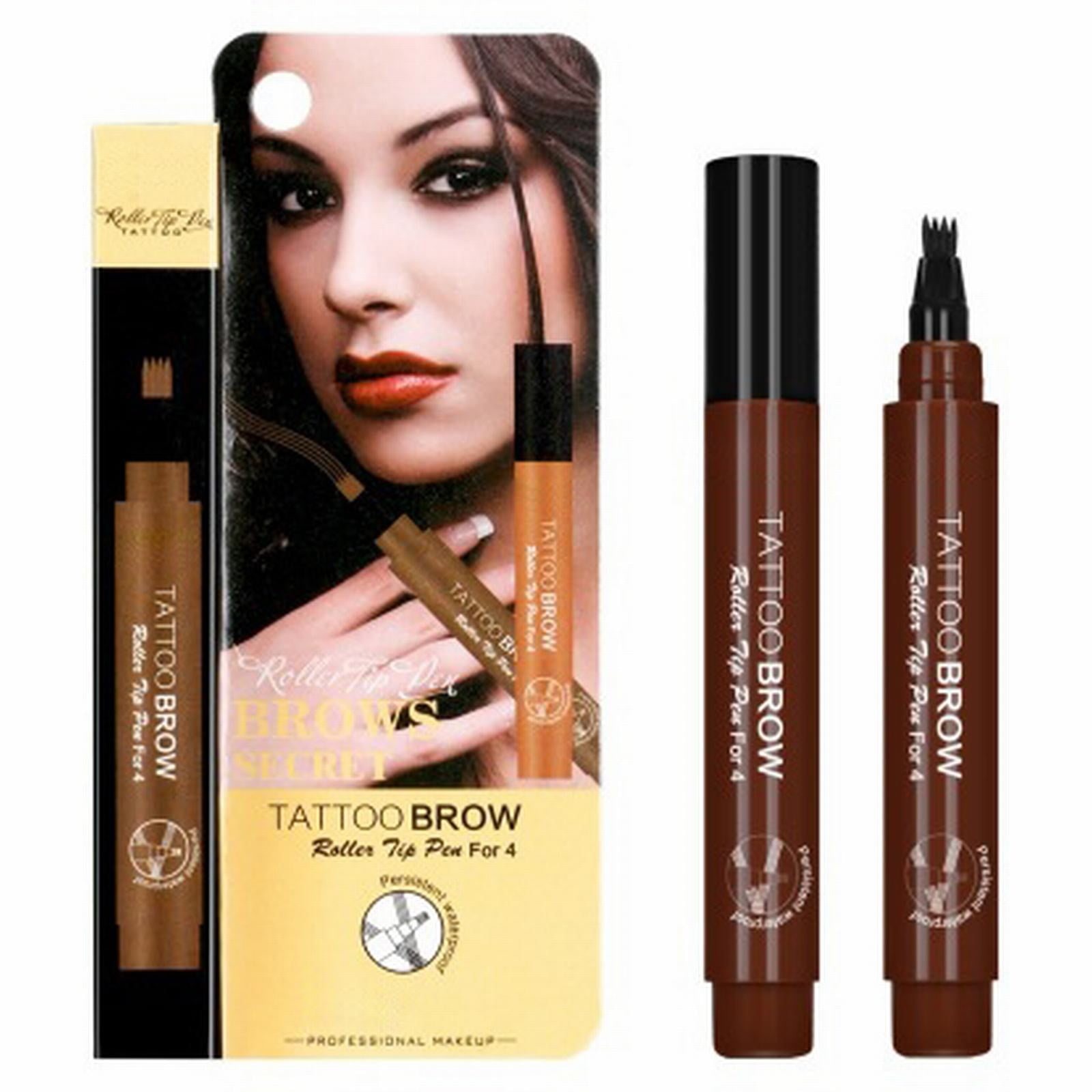 Colorful Makeup Four Prong Water Eyebrow Pencil Waterproof Pull Wire