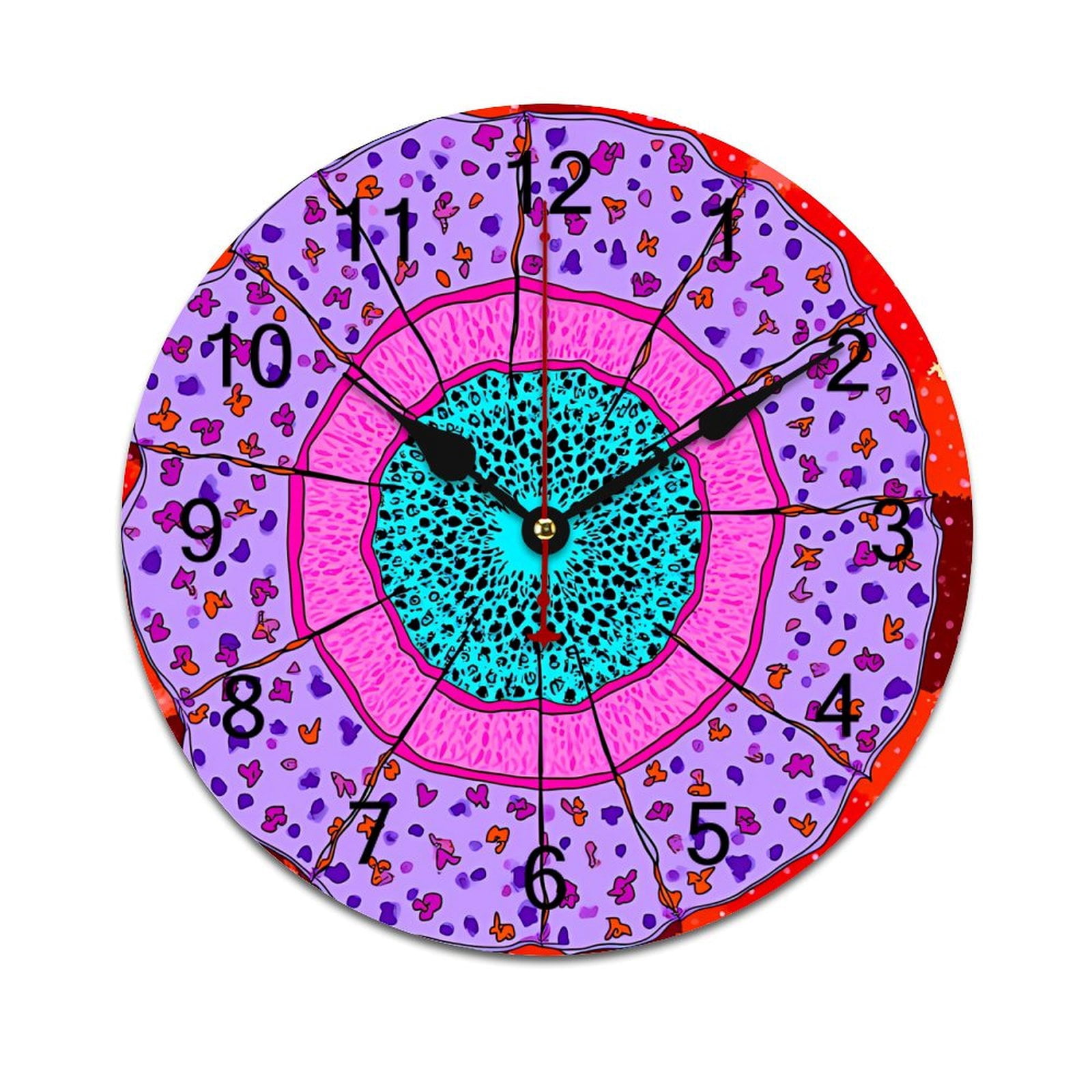 A Colorful Mandala with A Circular Pattern of Small Hearts And ...