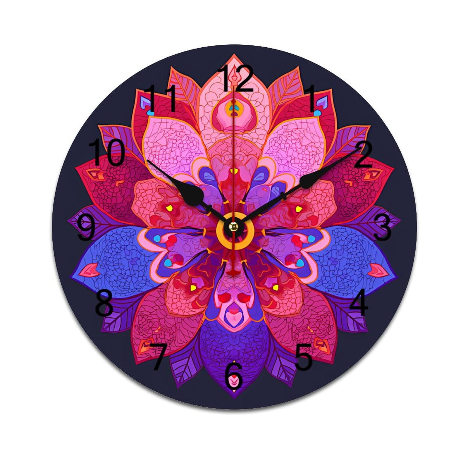 A Colorful Mandala Flower with Intricate Patterns And Vibrant Colors on ...