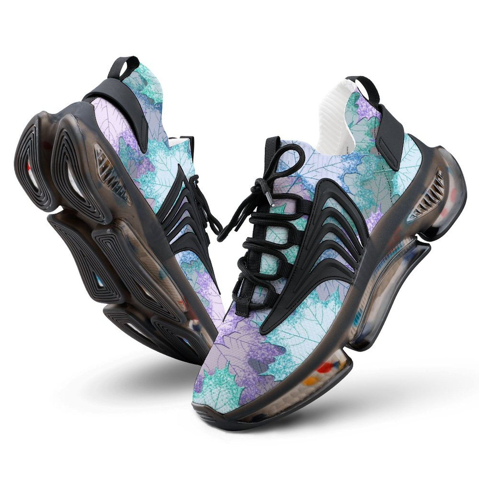 Colorful, Maple Leaf Walking Shoes for Men Woman Lightweight Tennis ...