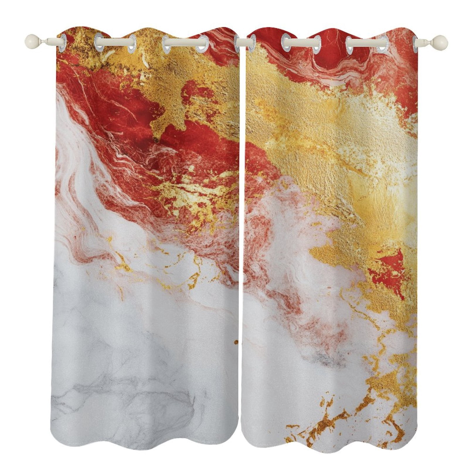 Colorful Marble (10) Luxury Window Curtains Blinds for Living Room Kids ...