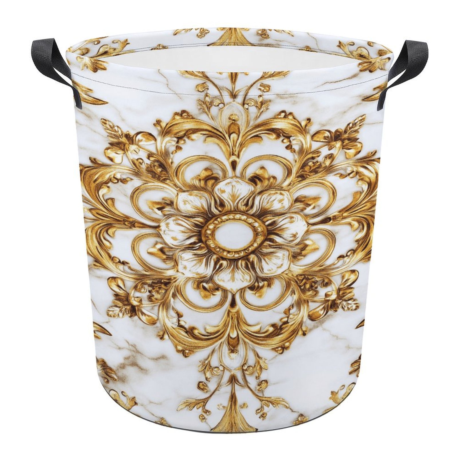 Colorful Marble (15) Print Foldable Laundry Basket for Clothes Storage ...