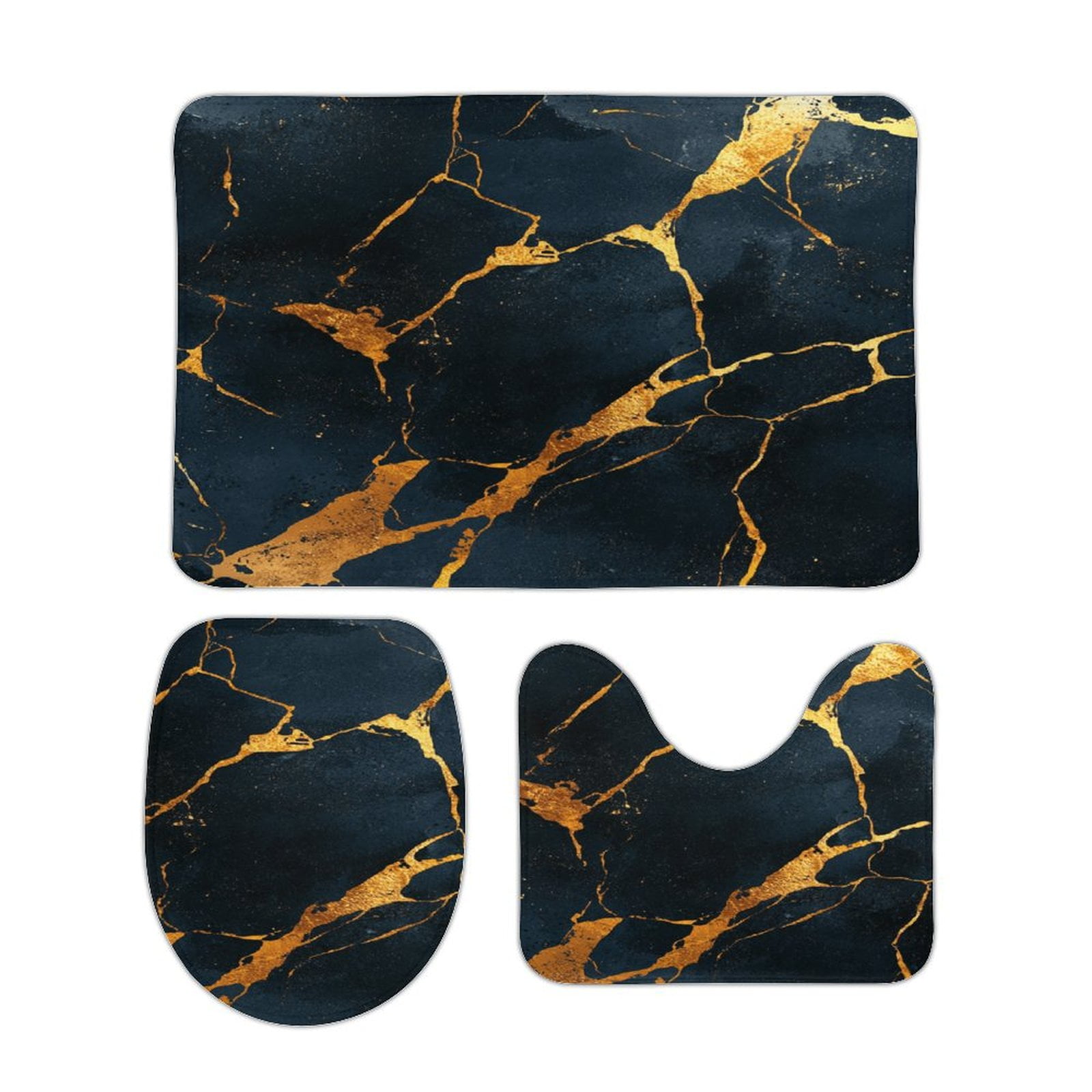 Colorful Marble (5) Soft Bathroom Carpet Set , Contour Carpet Set ...