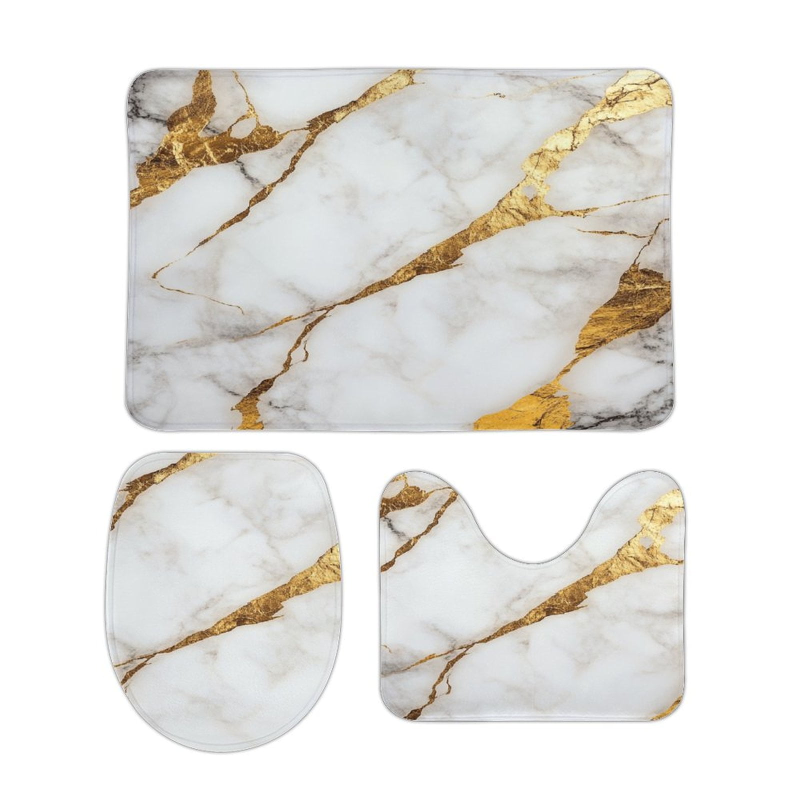 Colorful Marble (6) Soft Bathroom Carpet Set , Contour Carpet Set ...