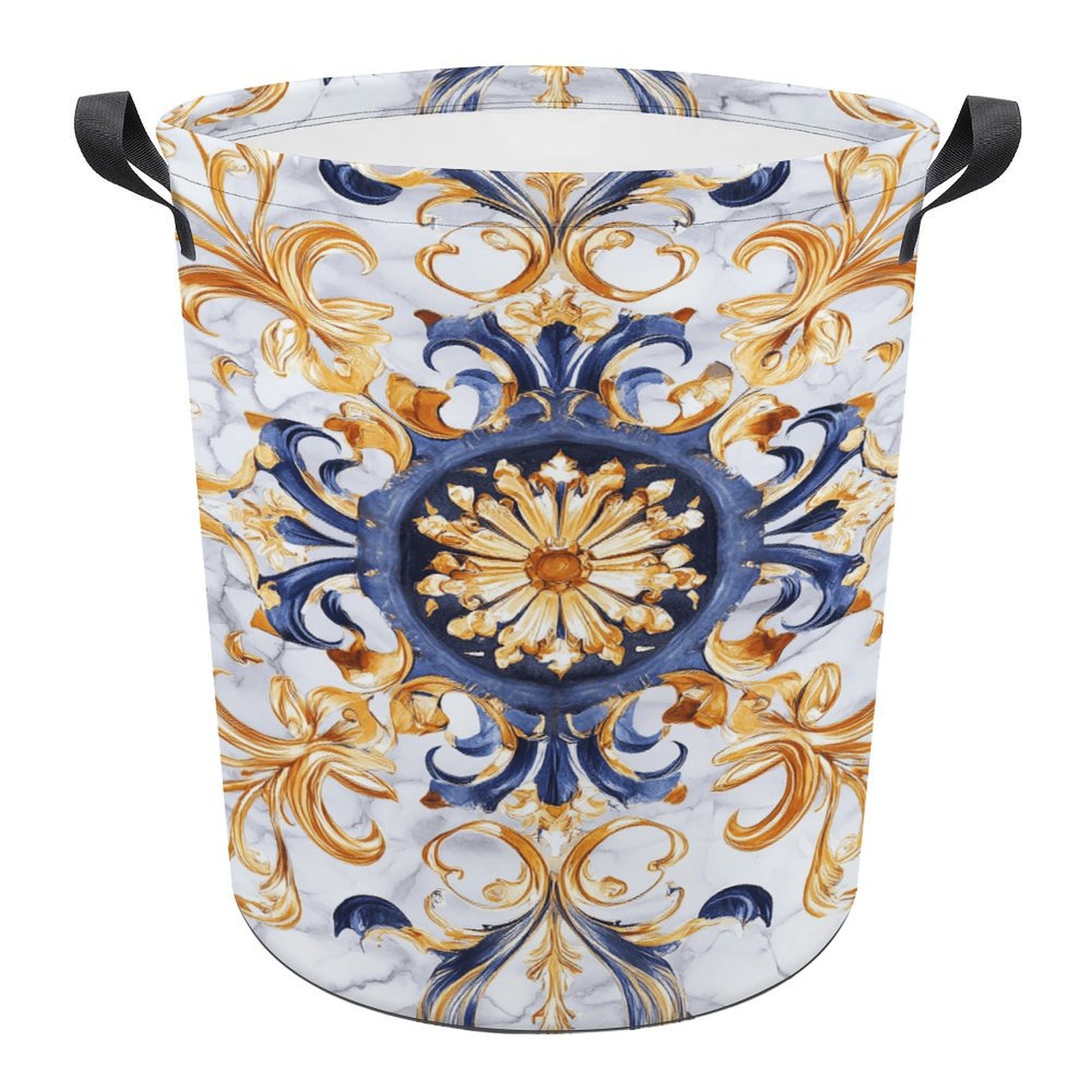 Colorful Marble (65) Print Foldable Laundry Basket for Clothes Storage ...