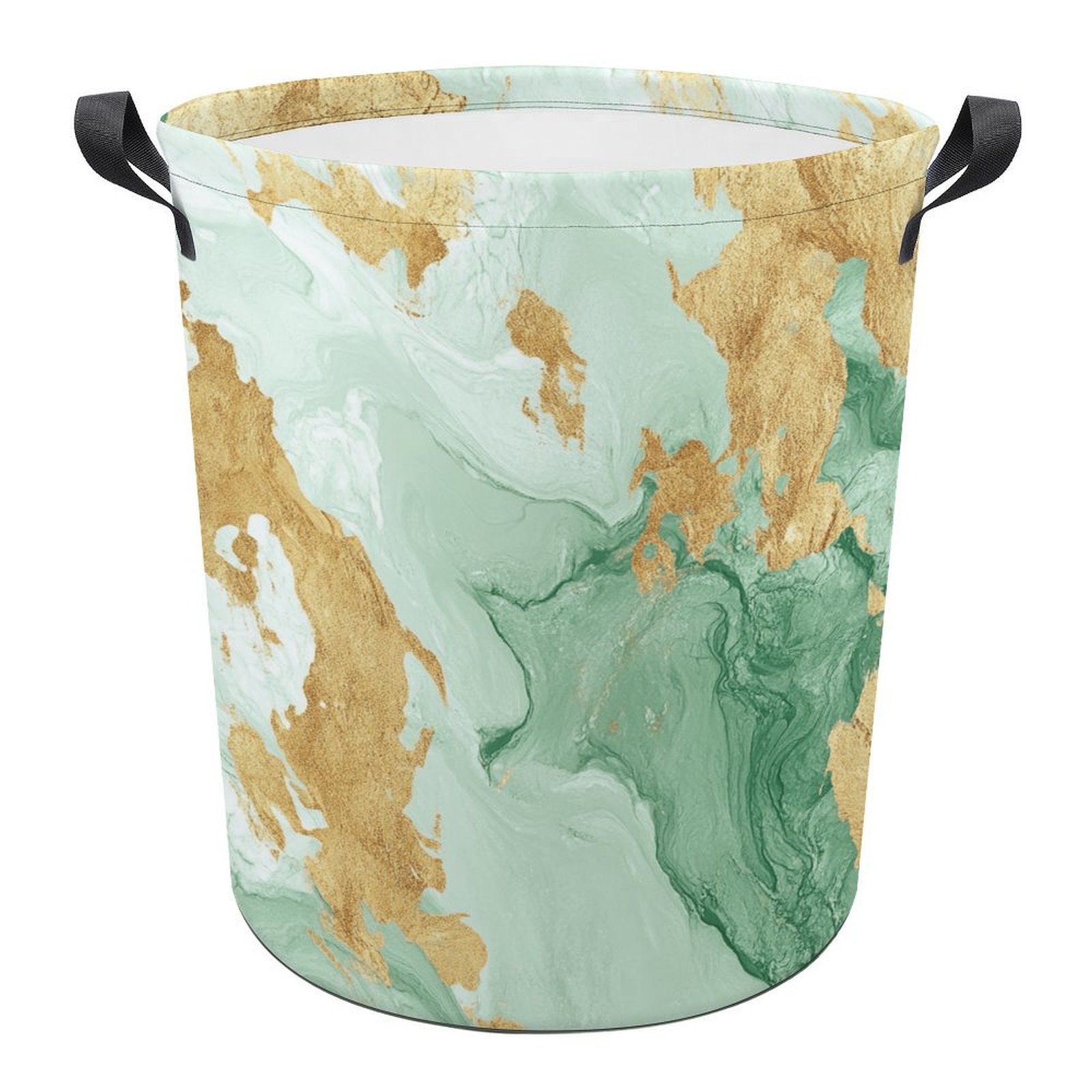 Colorful Marble Green Gilding (31) Laundry Basket Storage Basket ...