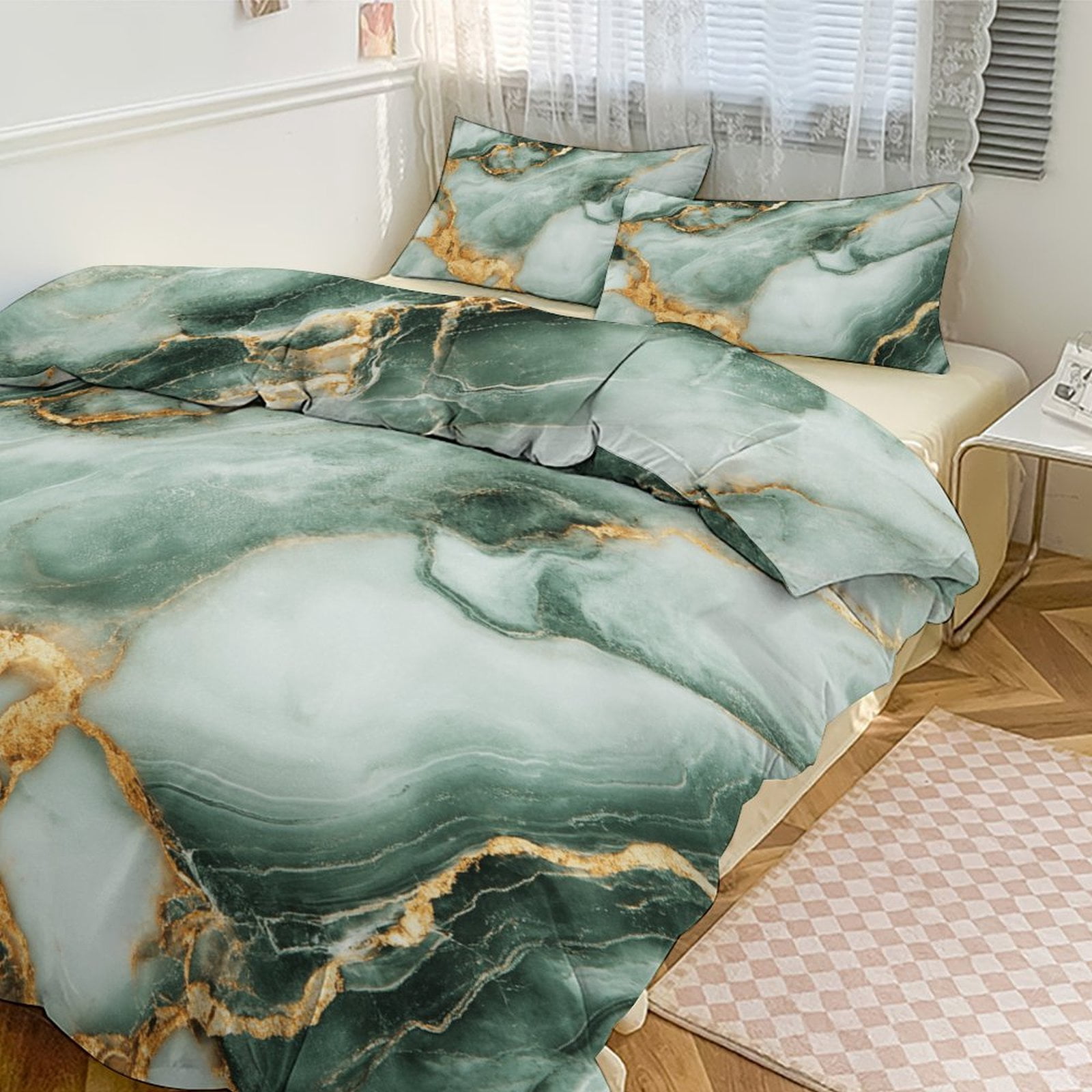 Colorful Marble Green Gilding (65) 3D Duvet Cover Set Quilt Cover Theme ...