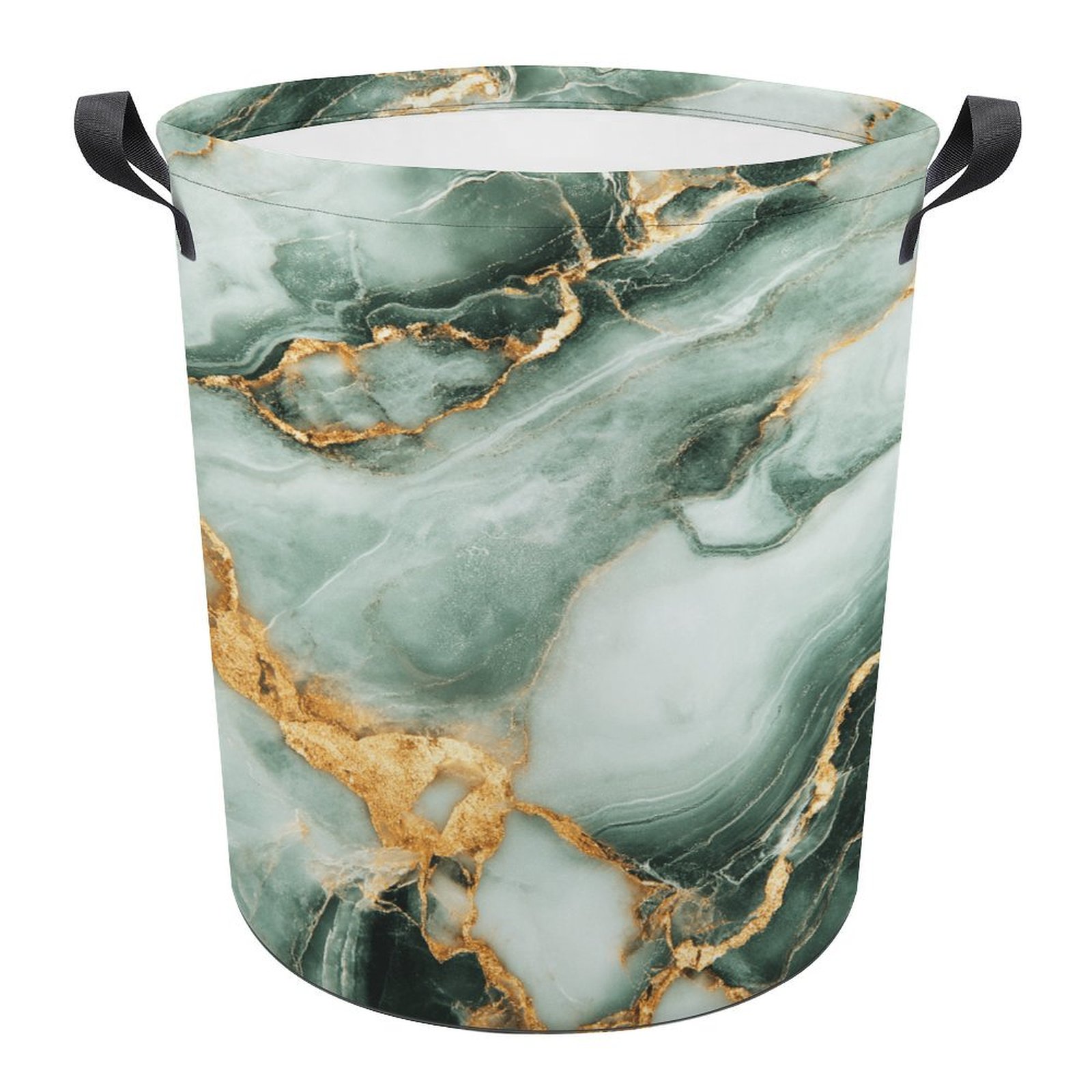 Colorful Marble Green Gilding (65) Laundry Basket Storage Basket ...