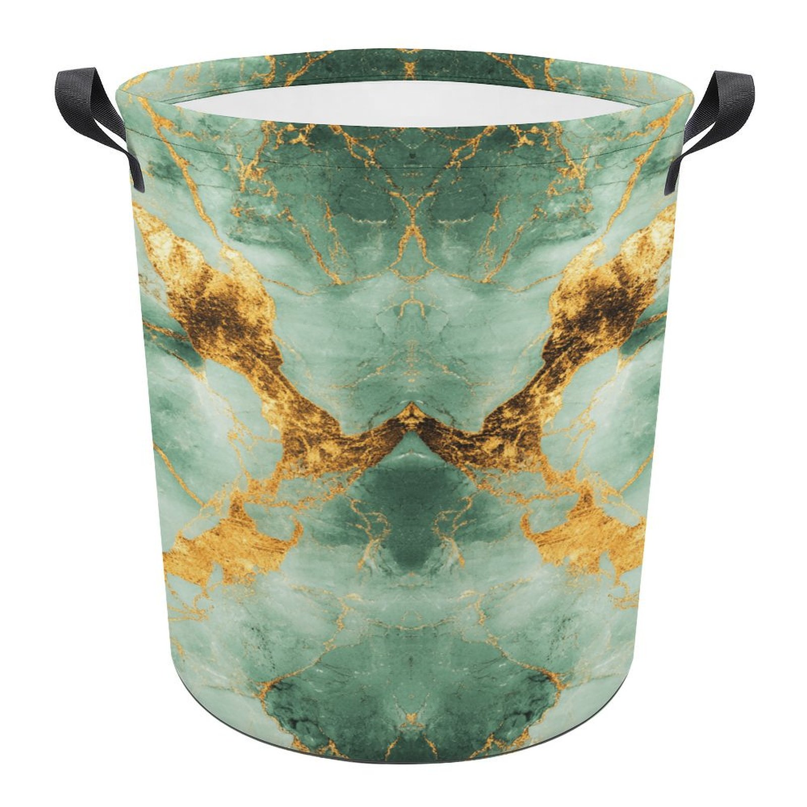 Colorful Marble Green Gilding (75) Laundry Basket Storage Basket ...