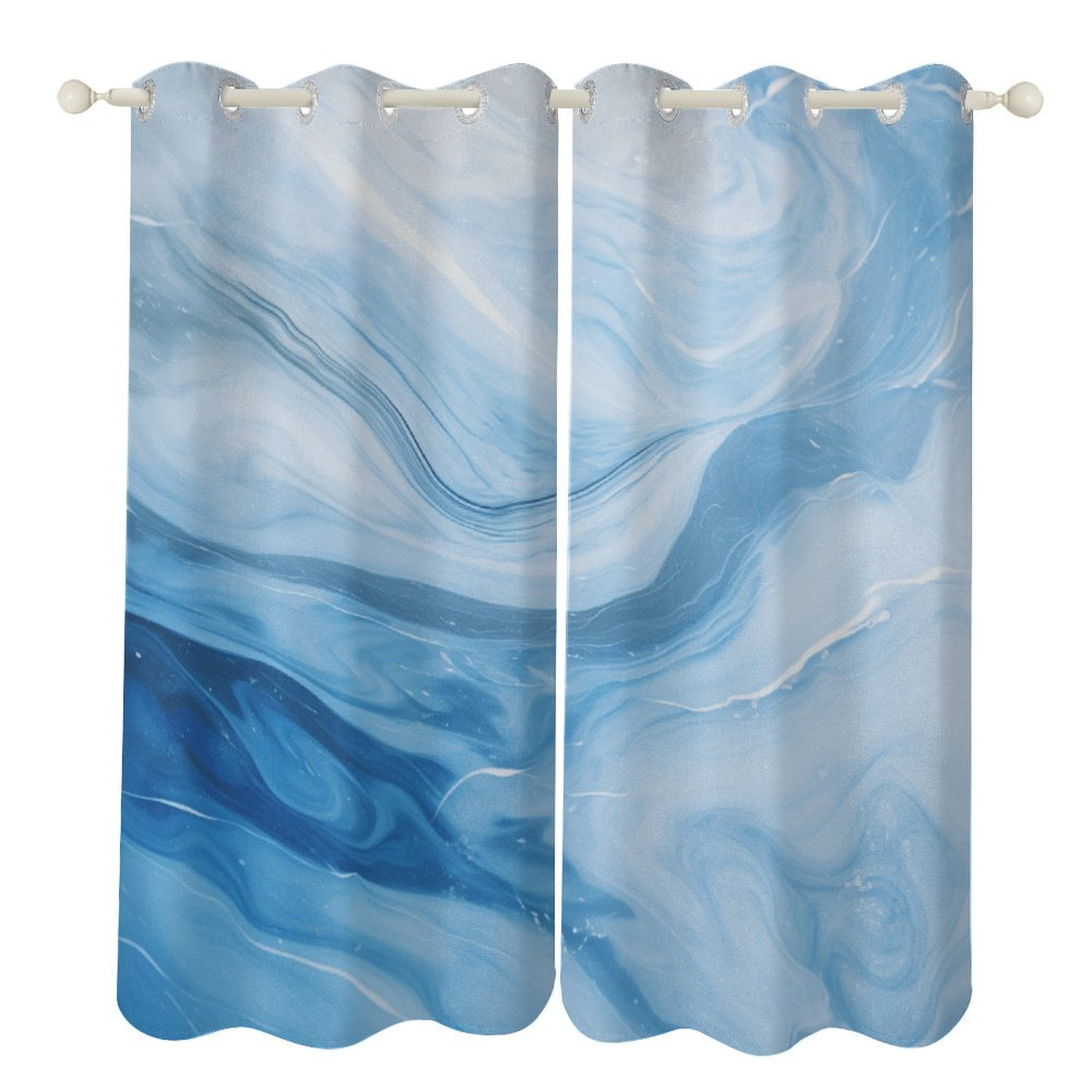 Colorful Marble Pattern Modern Window for Living Room Curtains for ...