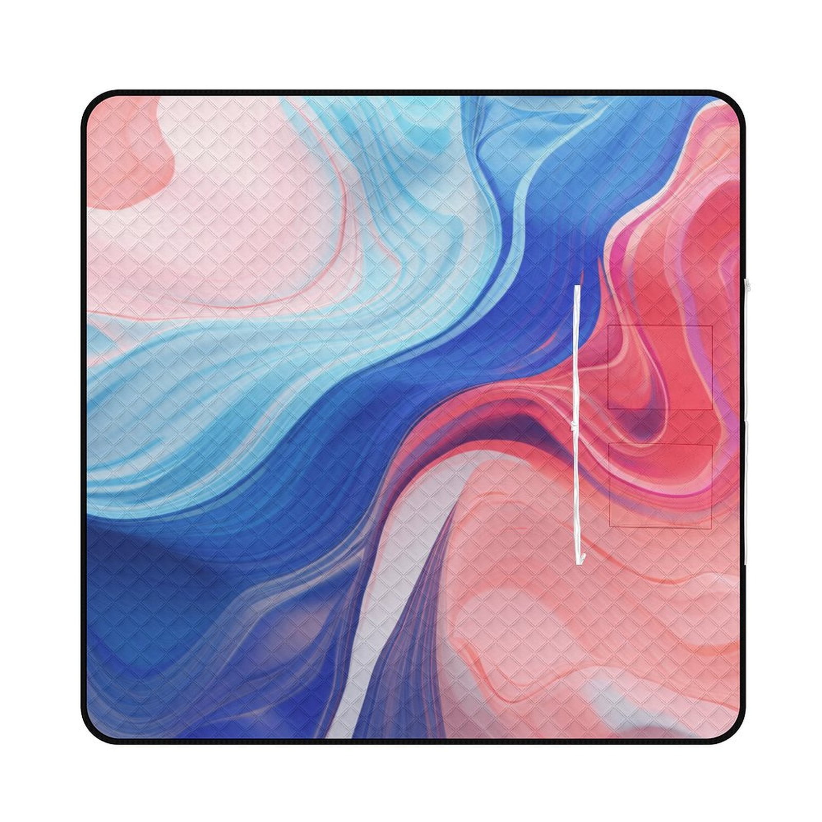 Colorful Marble Pattern Waterproof Picnic Blanket with Foldable Zipper ...