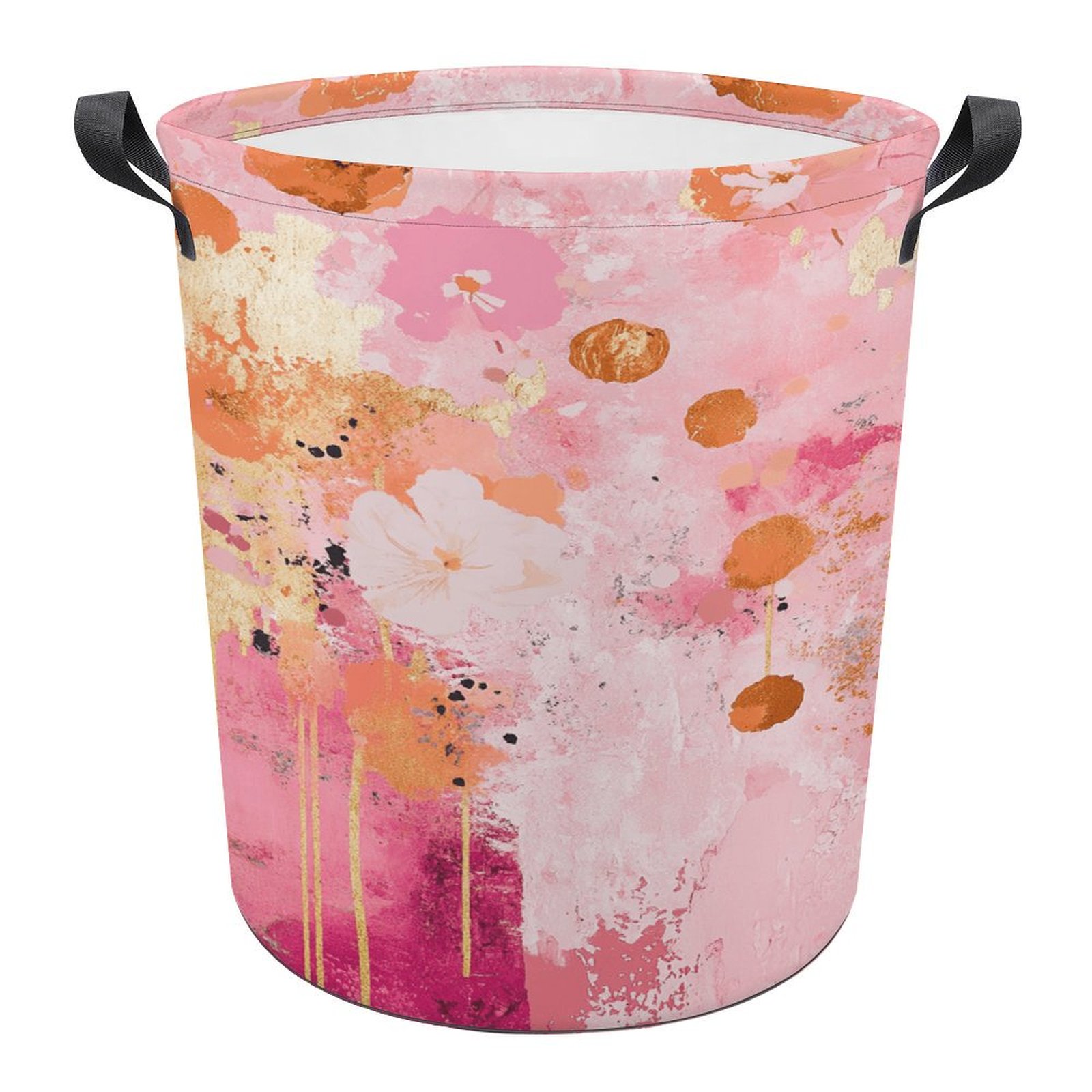 Colorful Marble Pink (23) Print Foldable Laundry Basket for Clothes ...